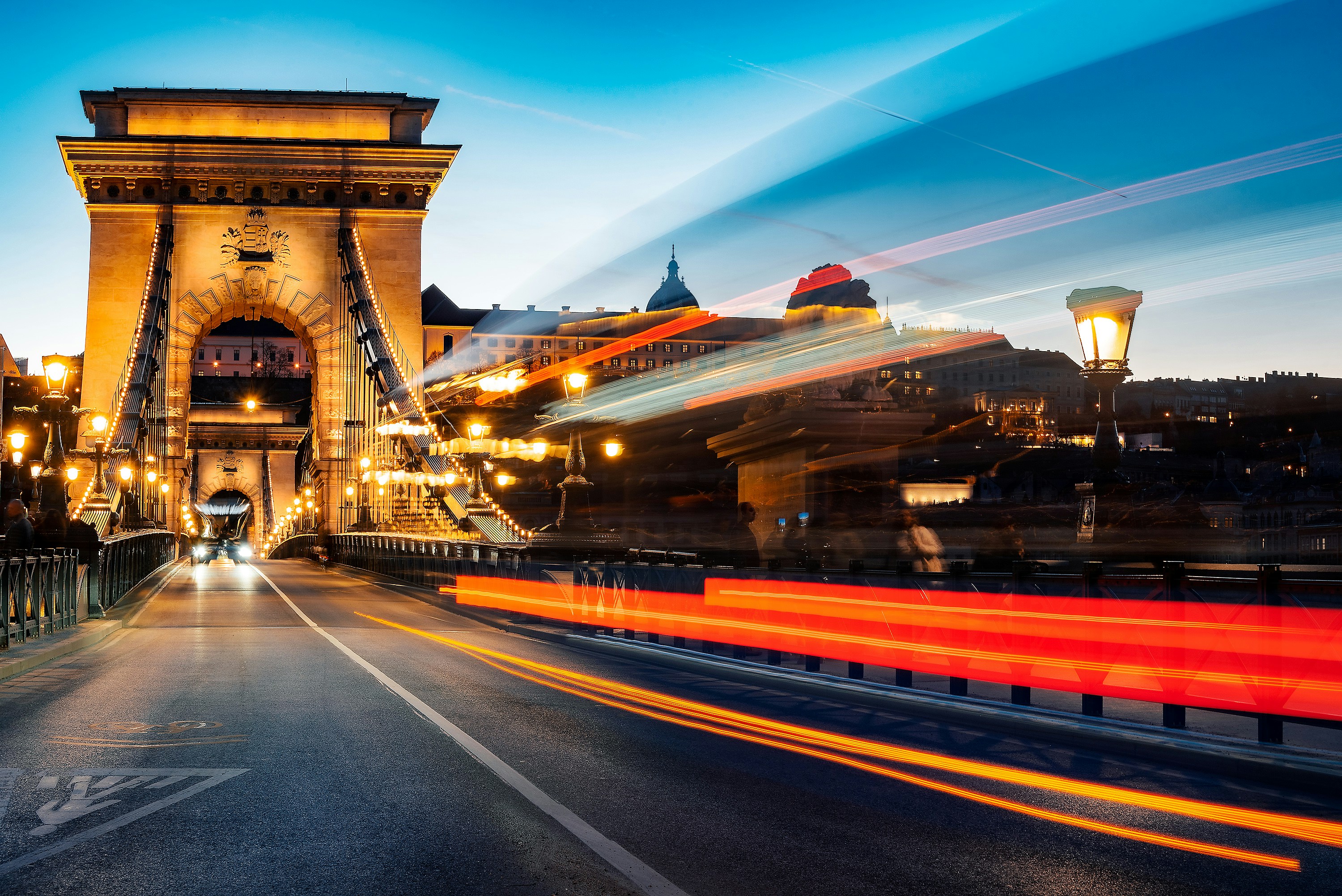 Bridge of Motion: Lights, Cars, and the Night-Streak of Time