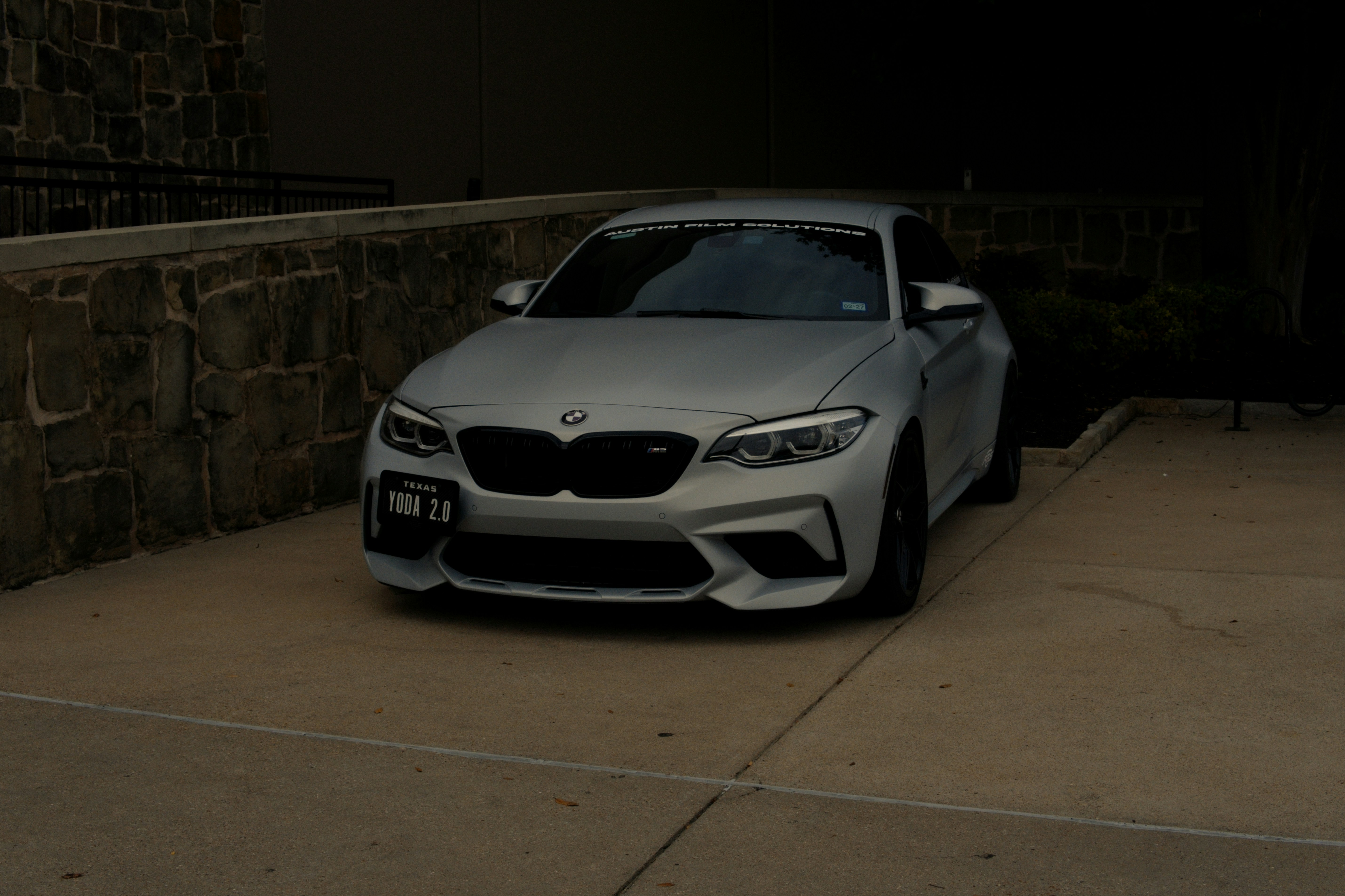 White BMW M-Performance Dominates the Parking Lot