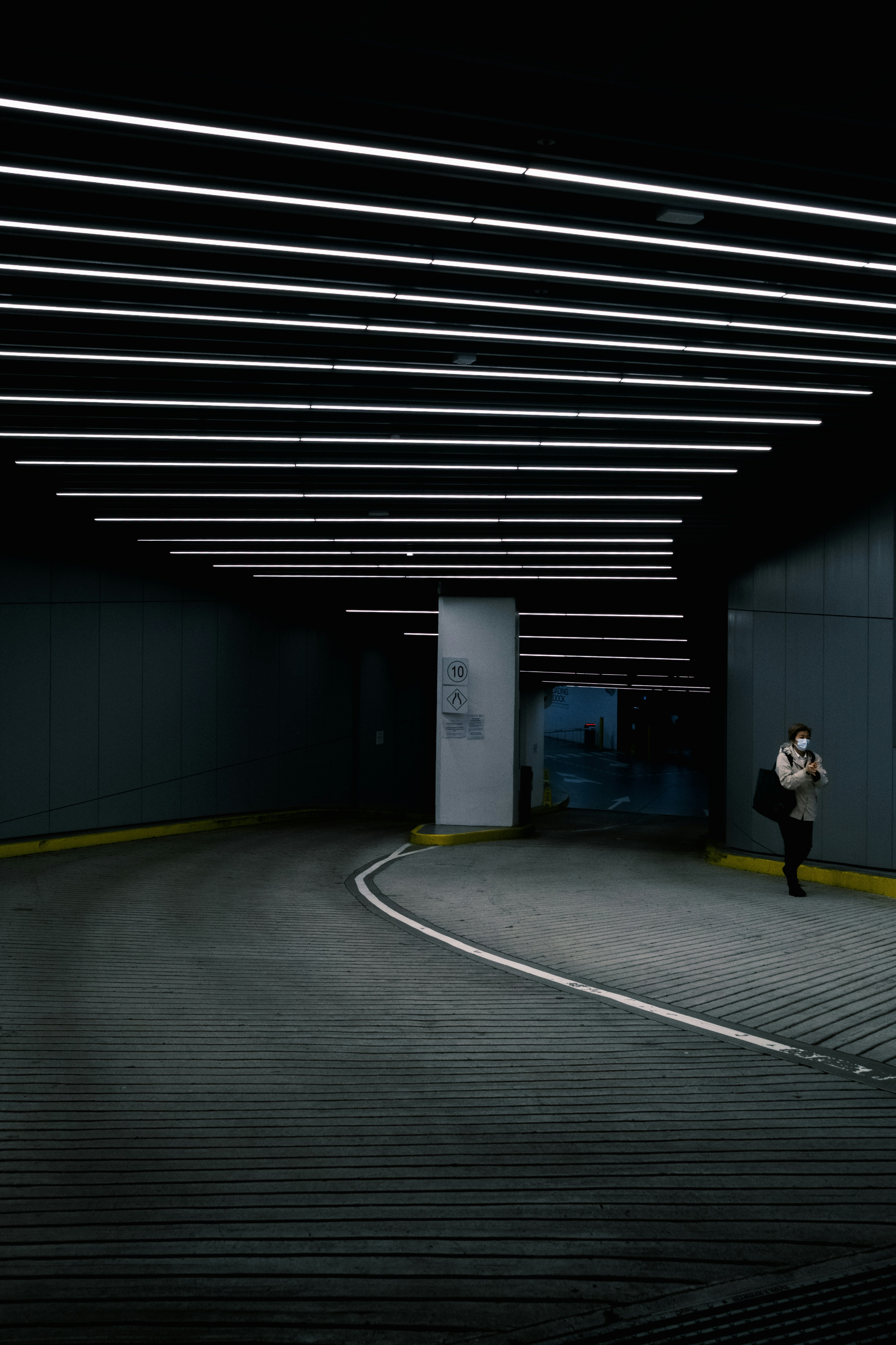 Neon Corridor: A Quiet Exit in the Underground