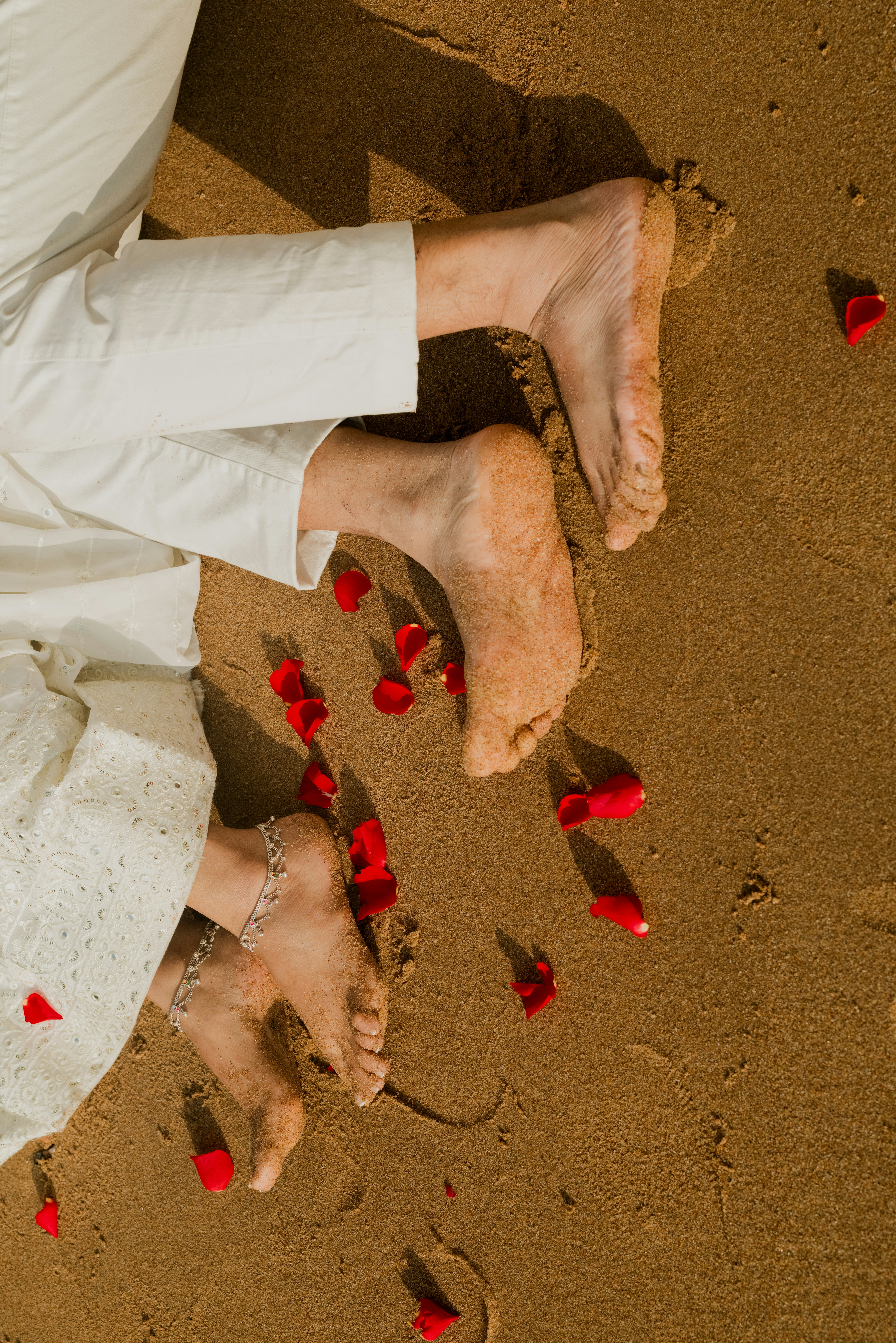 Bare Feet on Warm Sand: Petals and Quiet Rituals