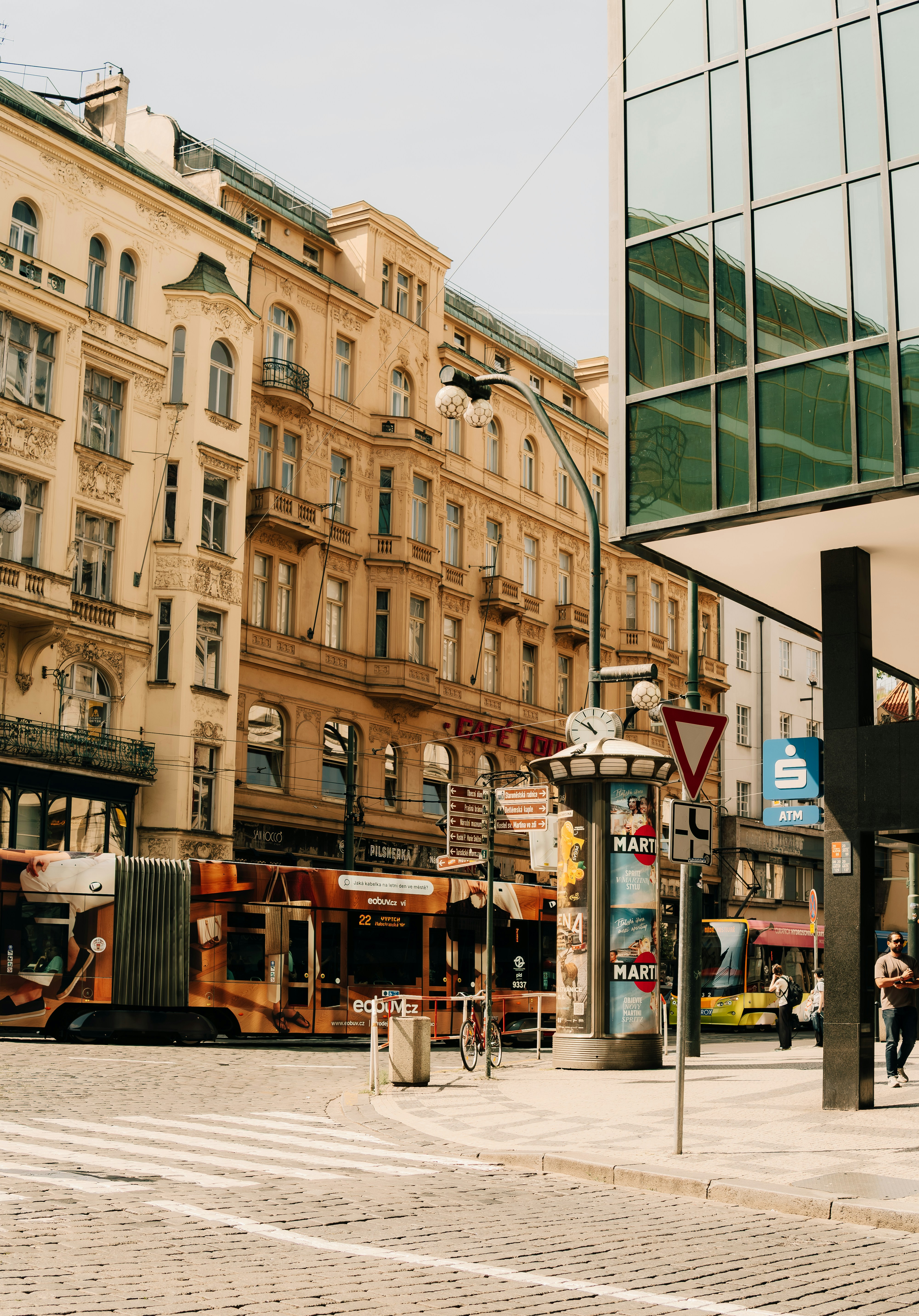Urban Confluence: Streetcars, Glass, and Facades