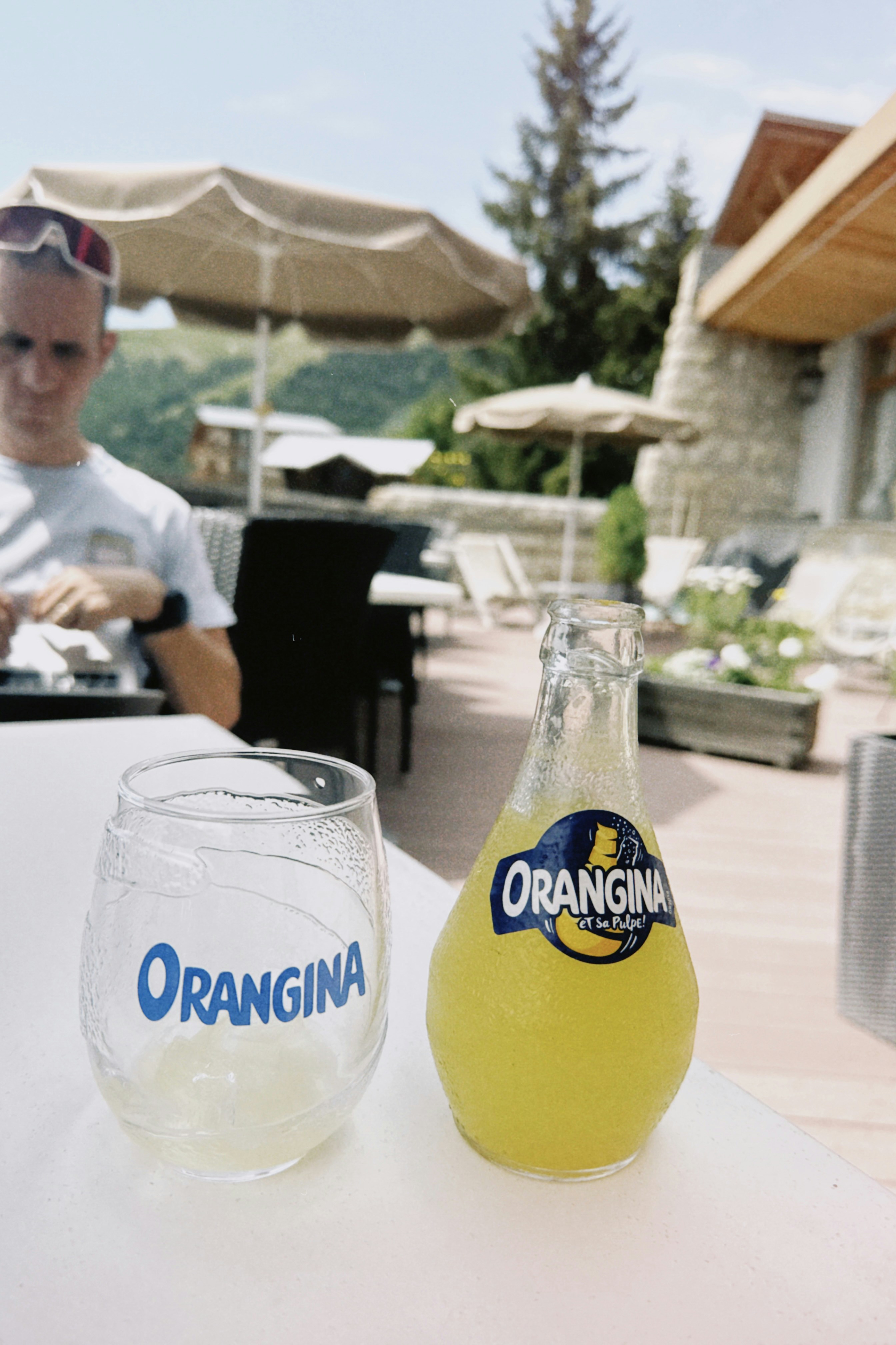 Sunlit Terrace with Orangina Duo