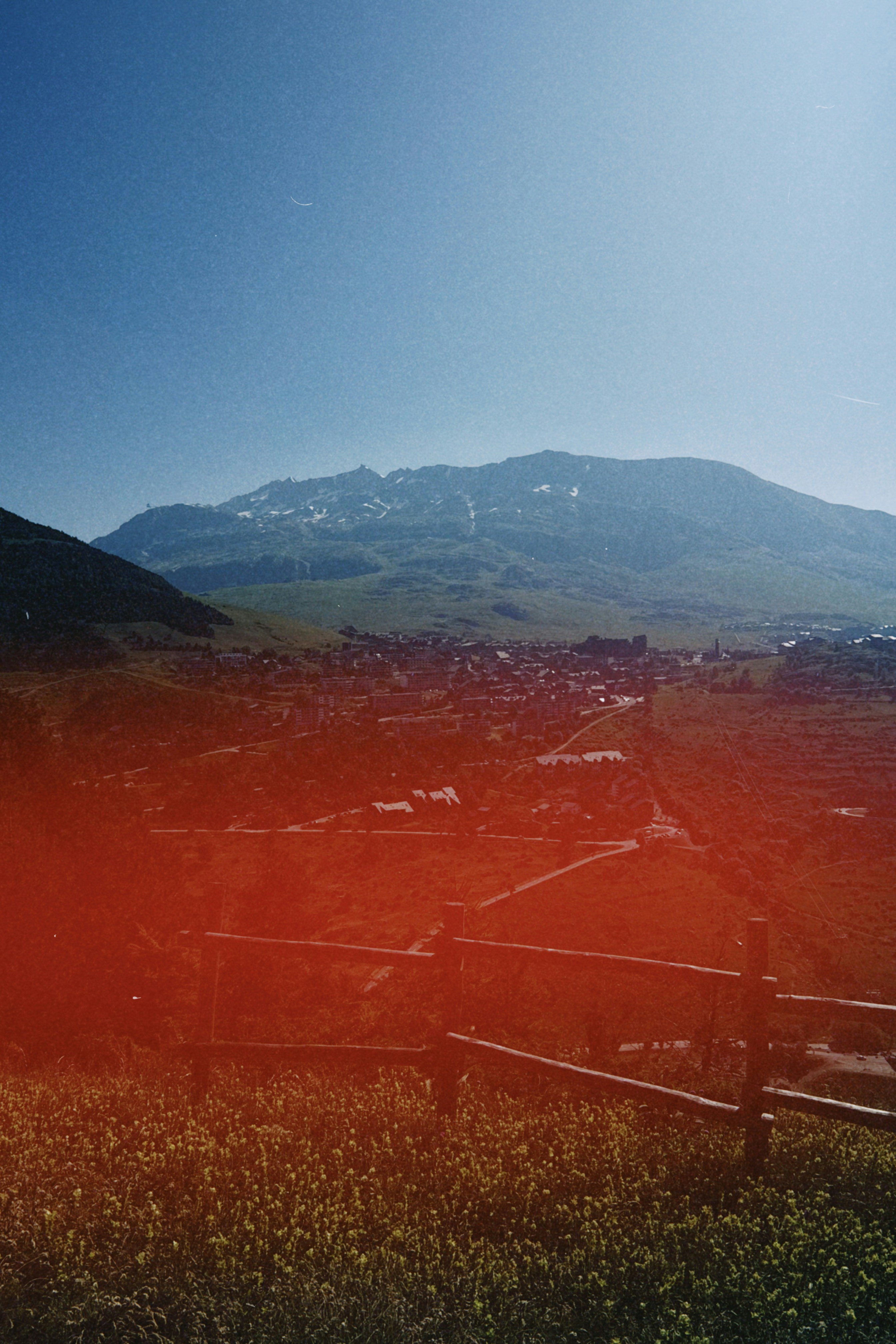 Red-tipped Ridge: A Quiet Mountain Valley Bathed in Morning Light