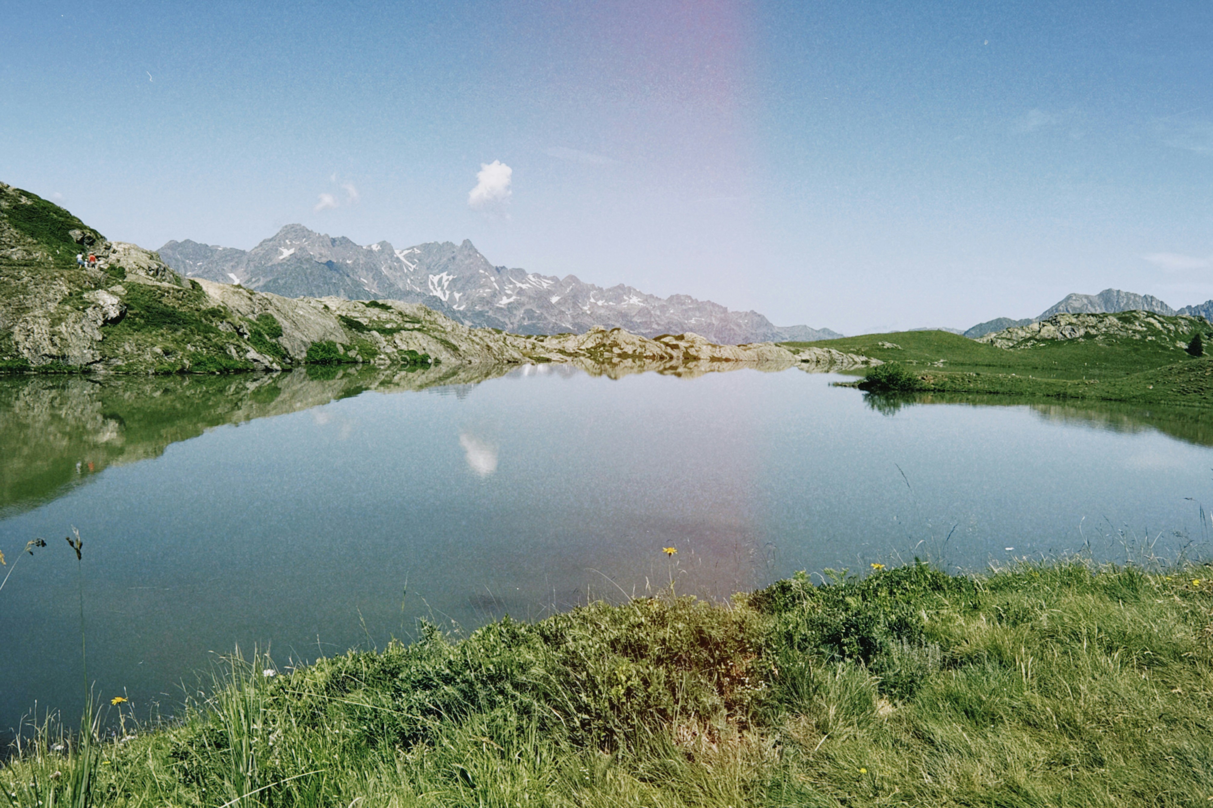 Mirror Lake at the Foot of the Alpine Ridge