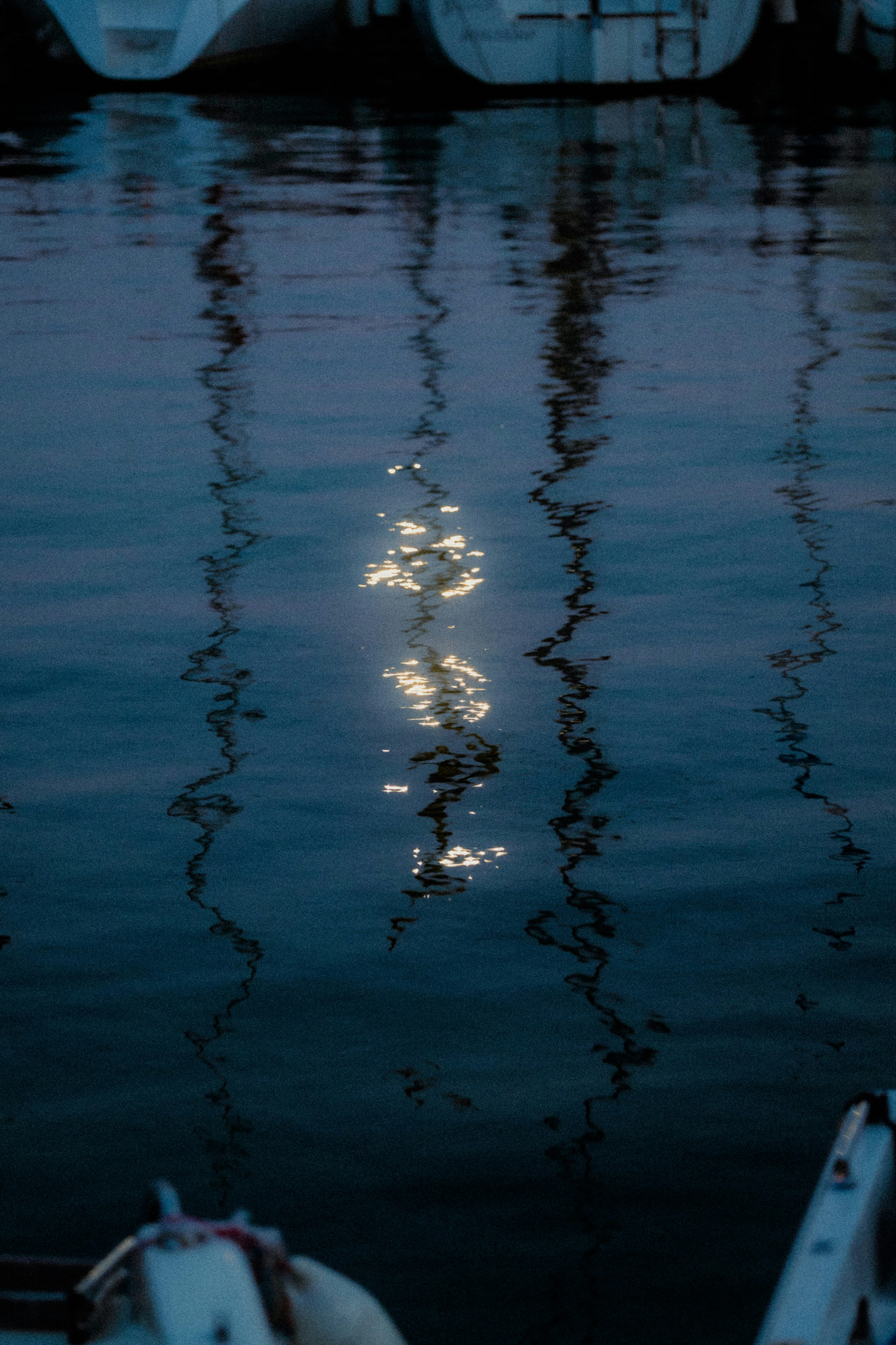 Twilight Reflections on Quiet Harbor
