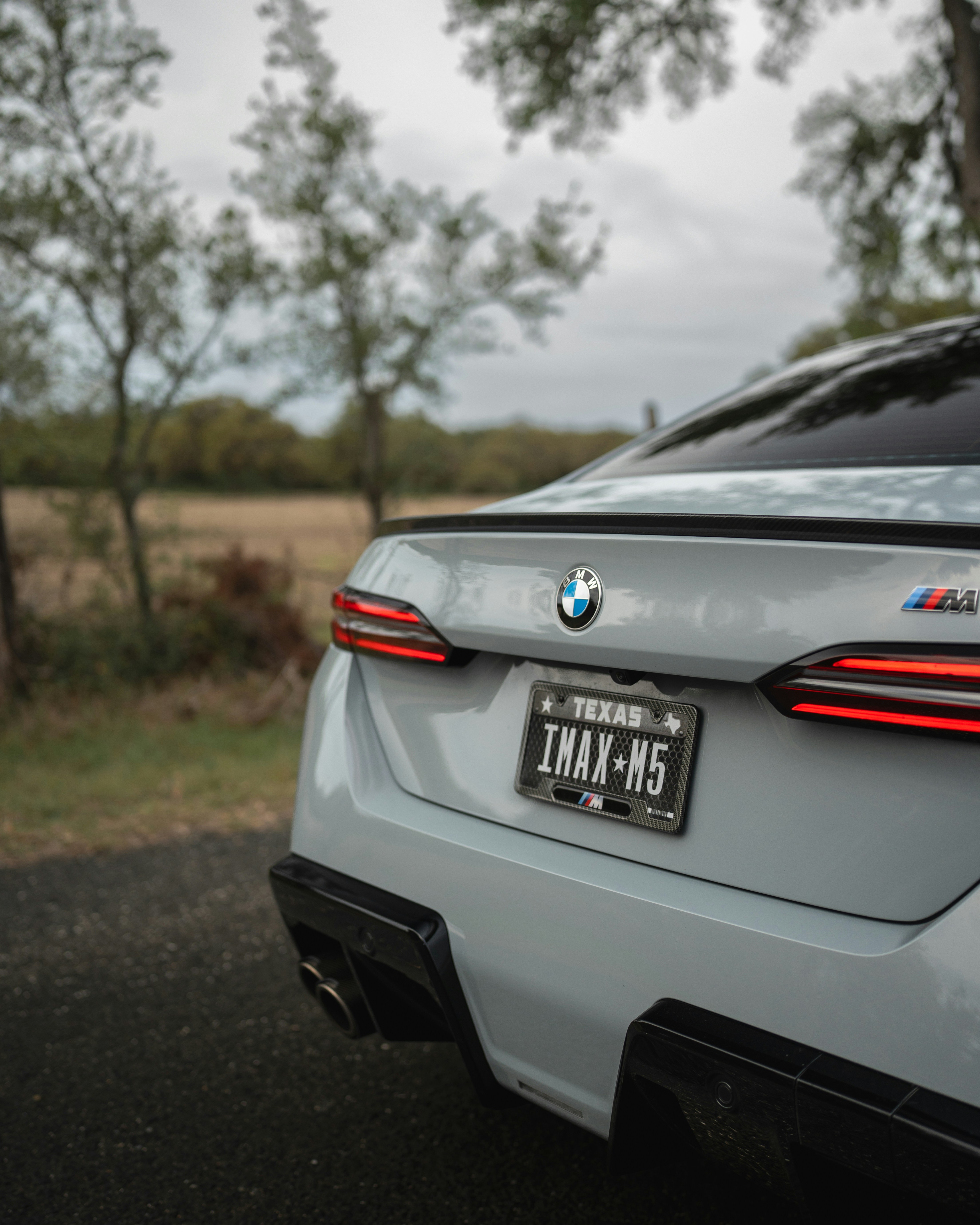 Rear Badge Reflections: A Lone BMW M at Dusk