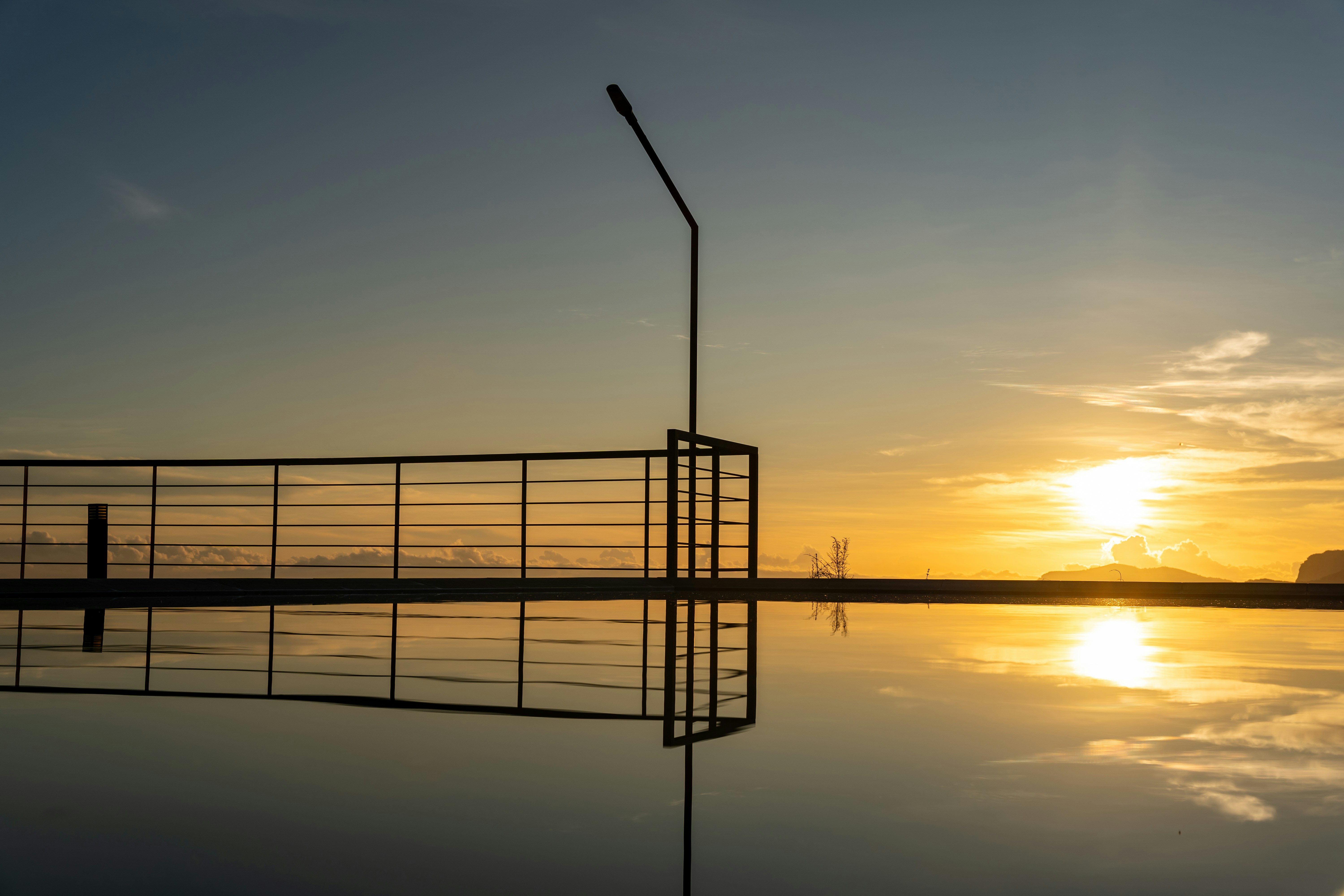 Sunset Pier Reflections