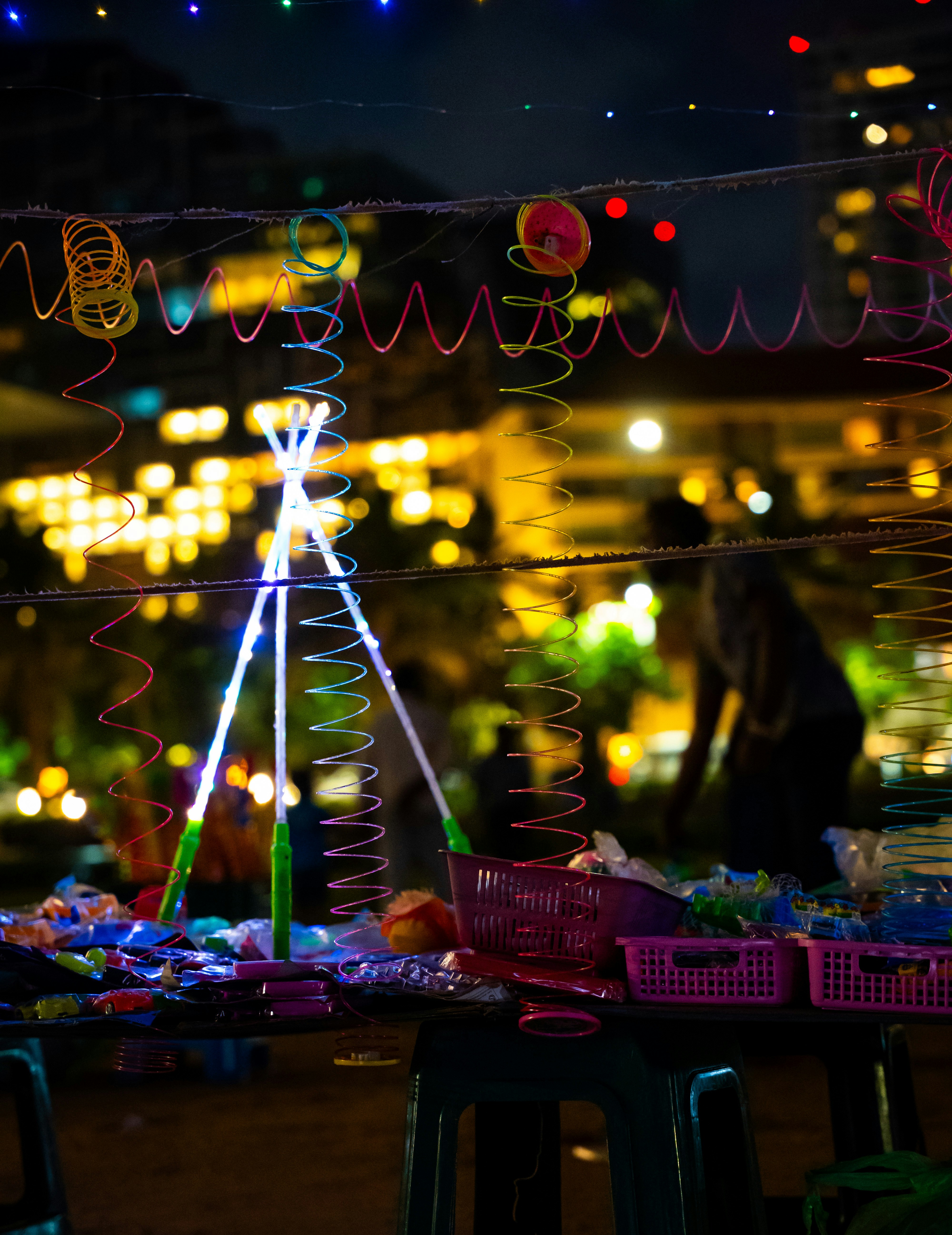 Neon Coils and Night Market Chaos