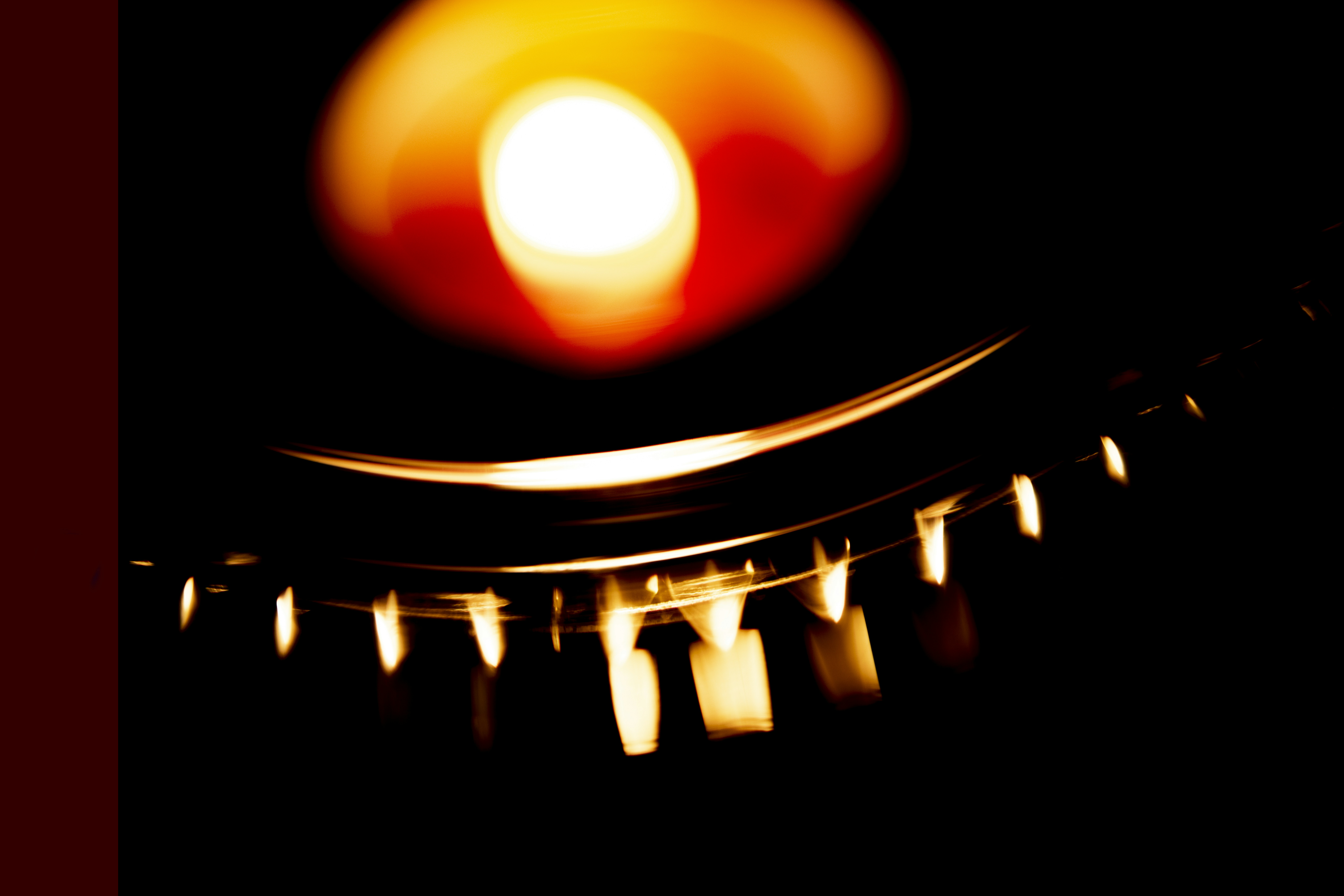 Glow of a Distant Flame: Abstract Evening