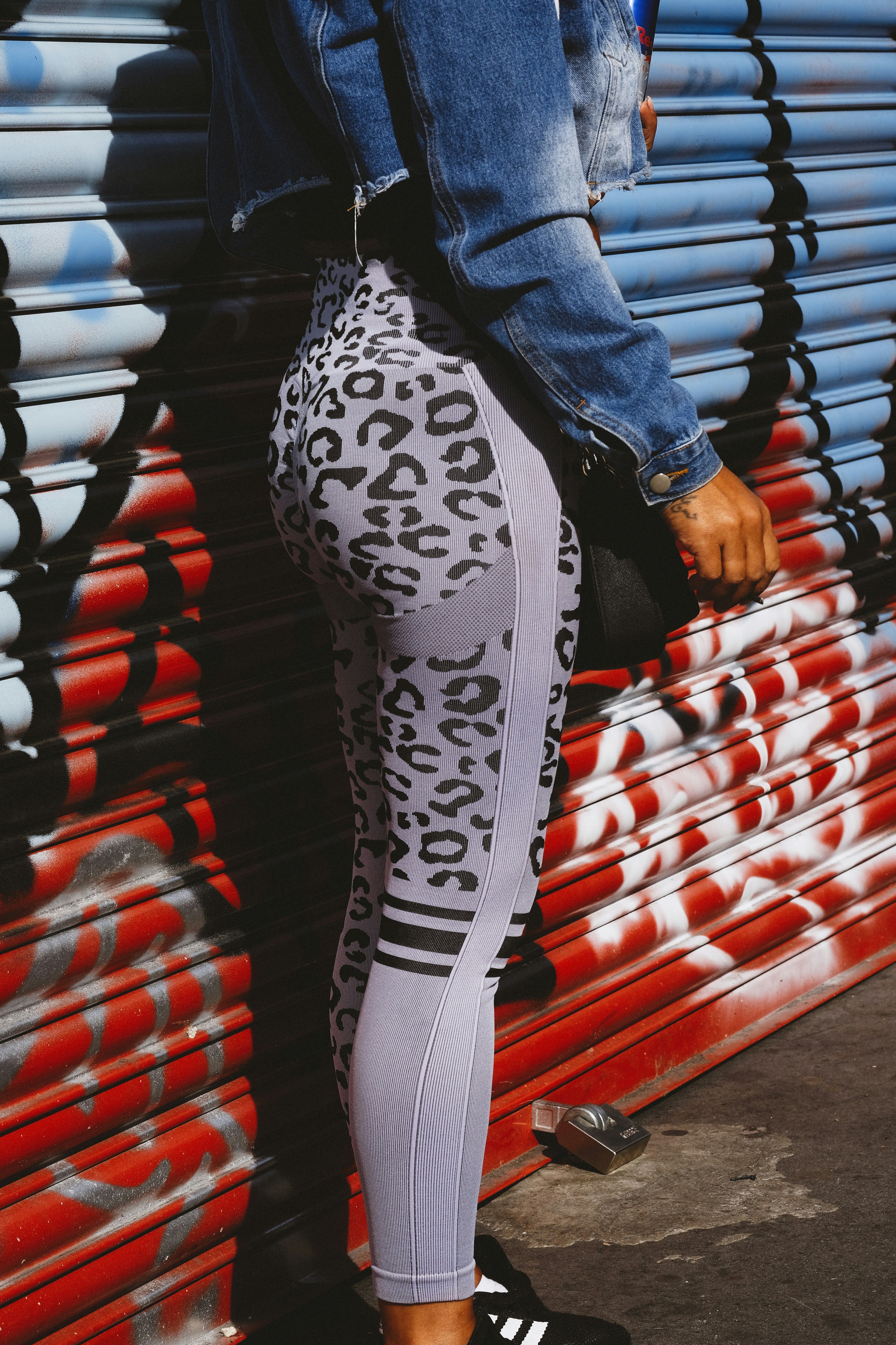 Leopard-Print Curves in Neon Alley