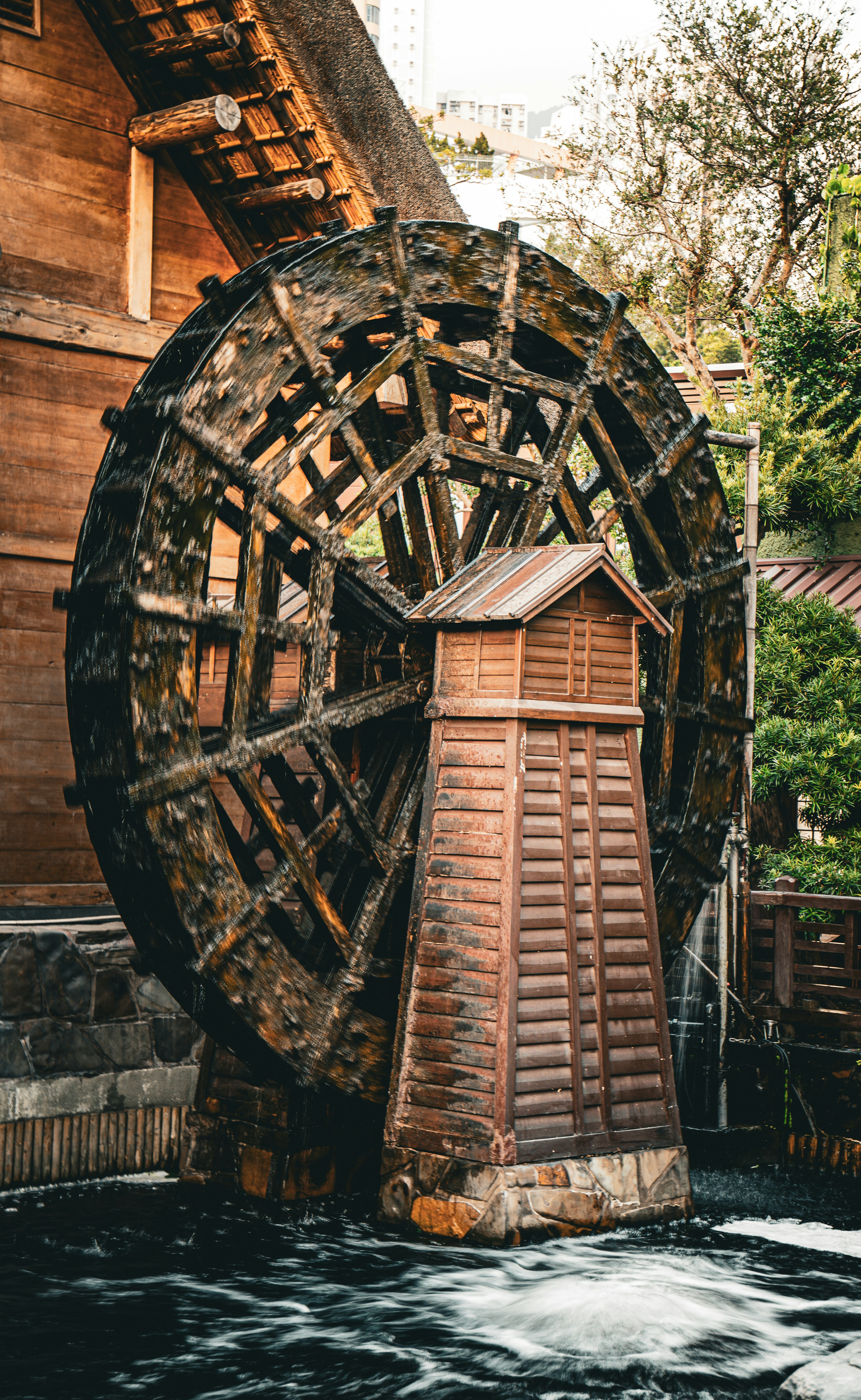 The Wooden Water Wheel: A Timeless Mechanism in Motion
