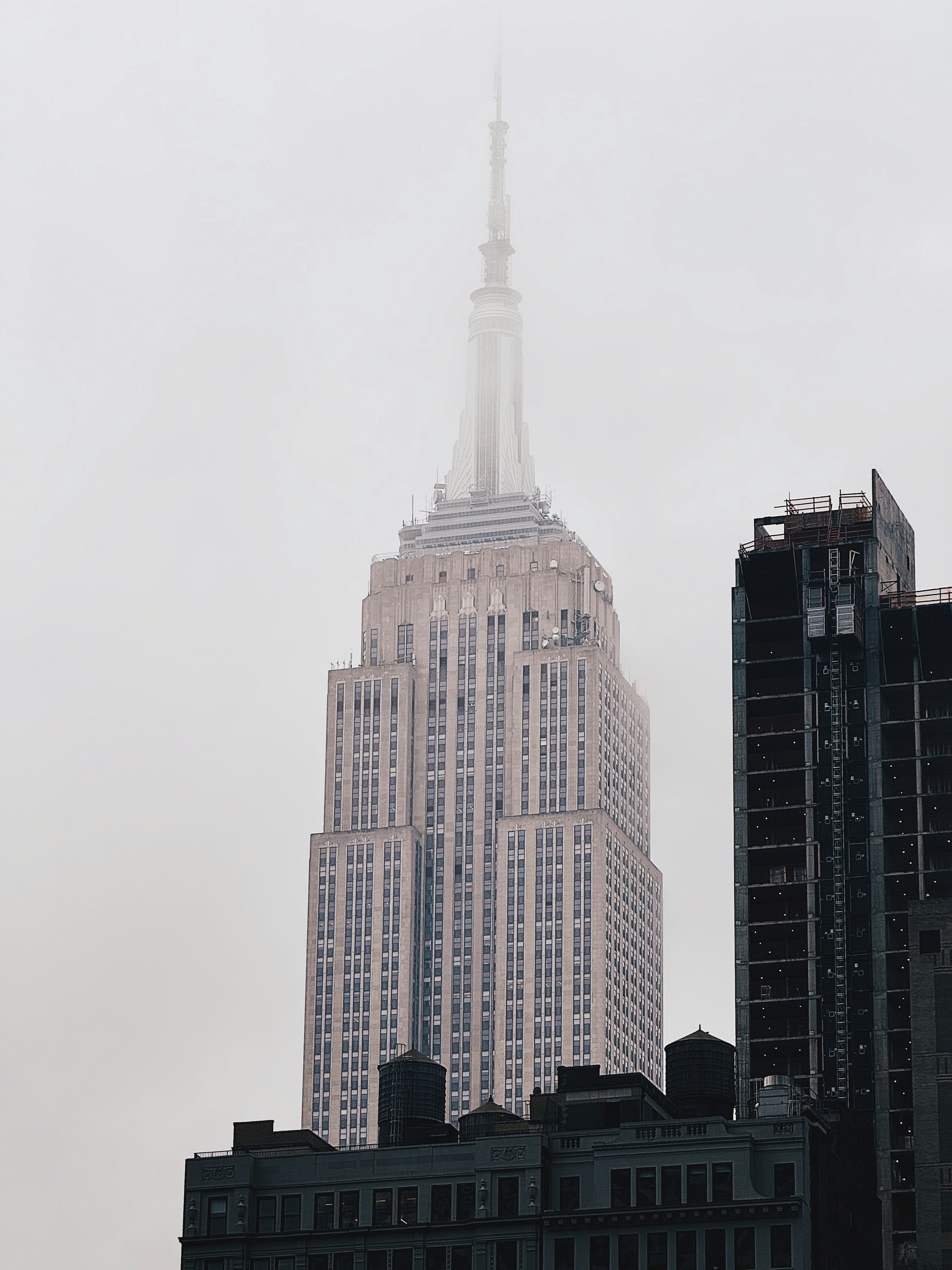 Mist over the Empire State: A Quiet City Morning