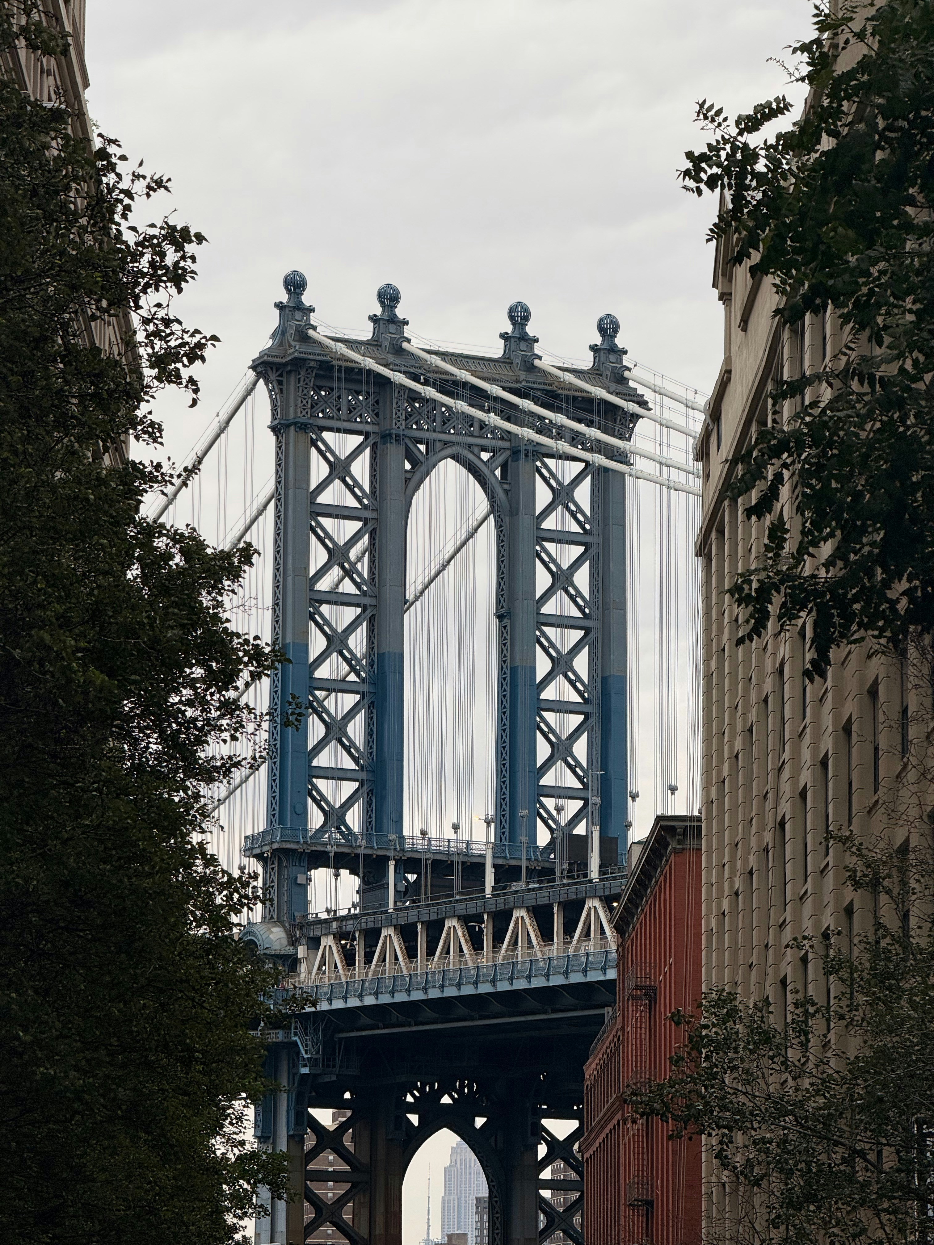 Blue Steel Amid City Walls: A Gaptower View from the Narrow Forsyth Lane