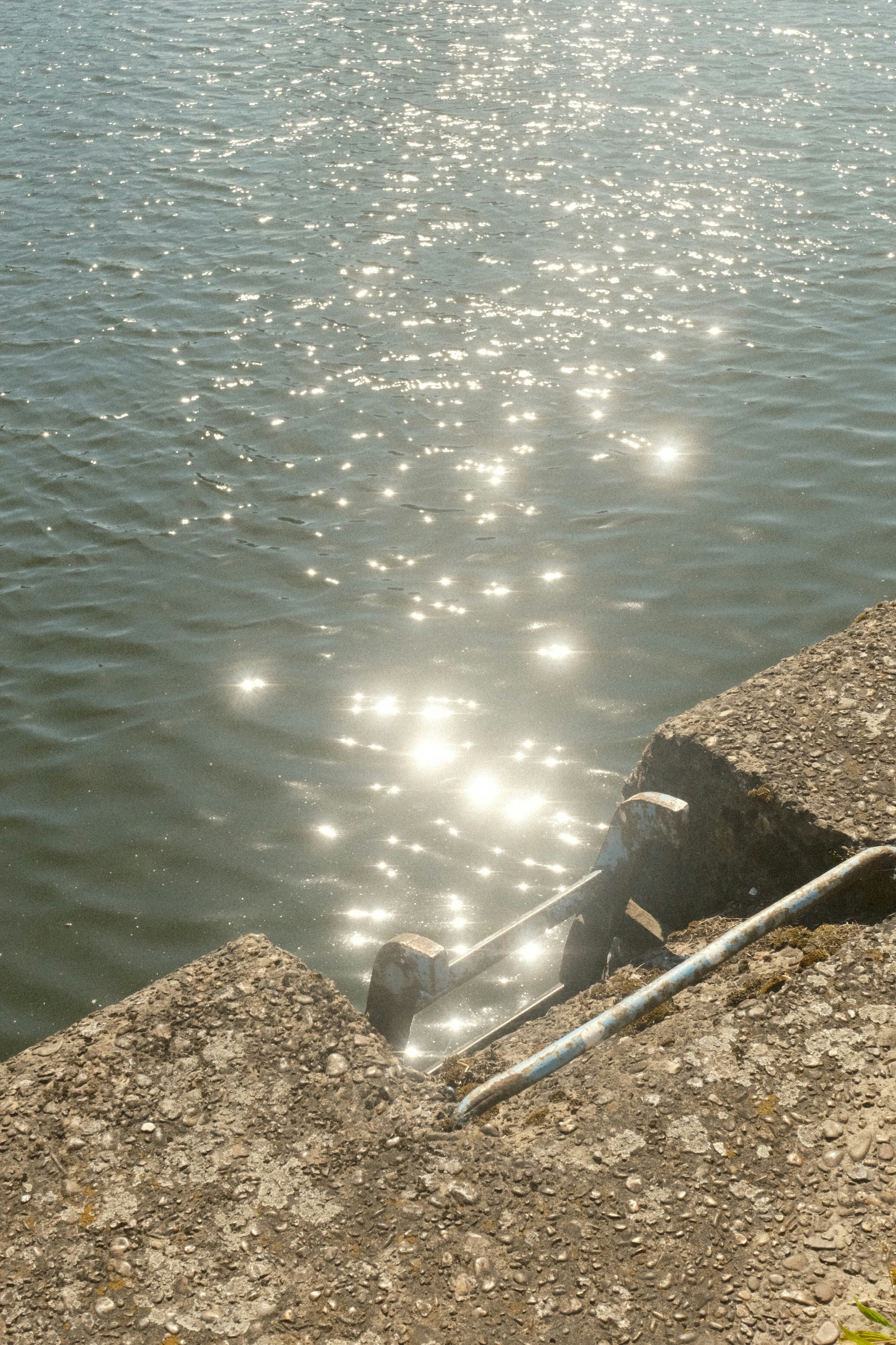 Morning Light on Concrete Pier