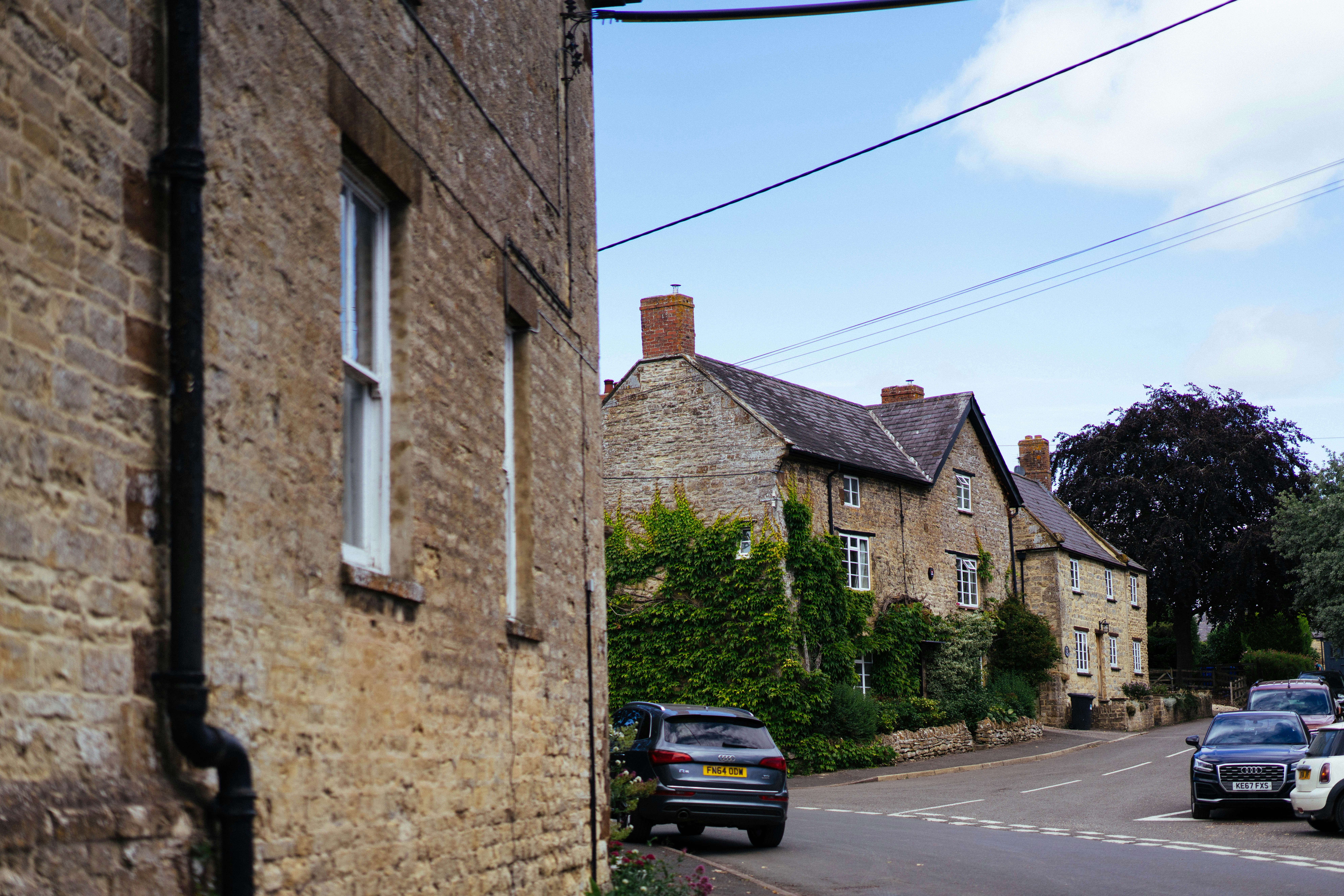 Village Lane: Stone Facades and Quiet Traffic
