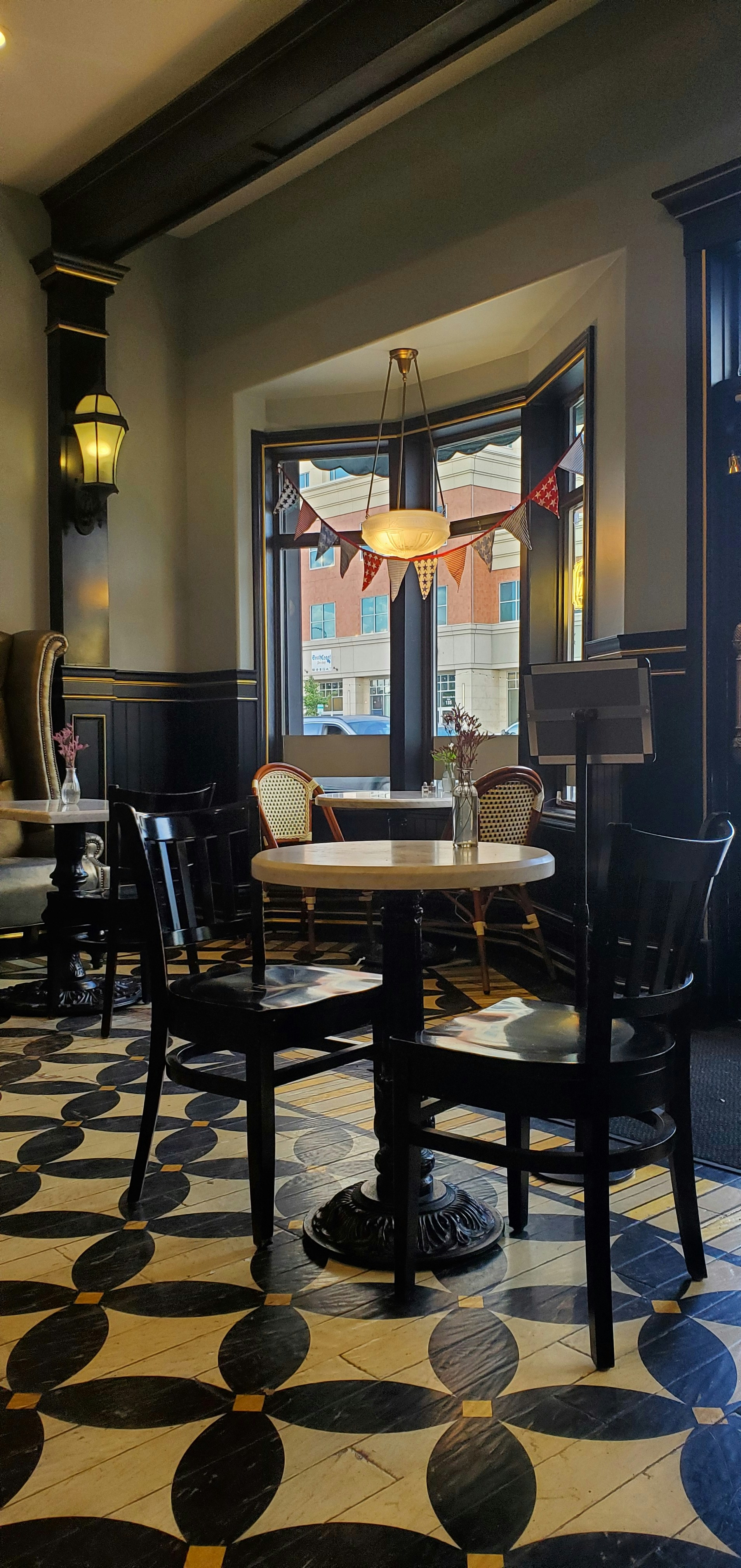 Cafe Corner: Afternoon Light and Geometric Tiles