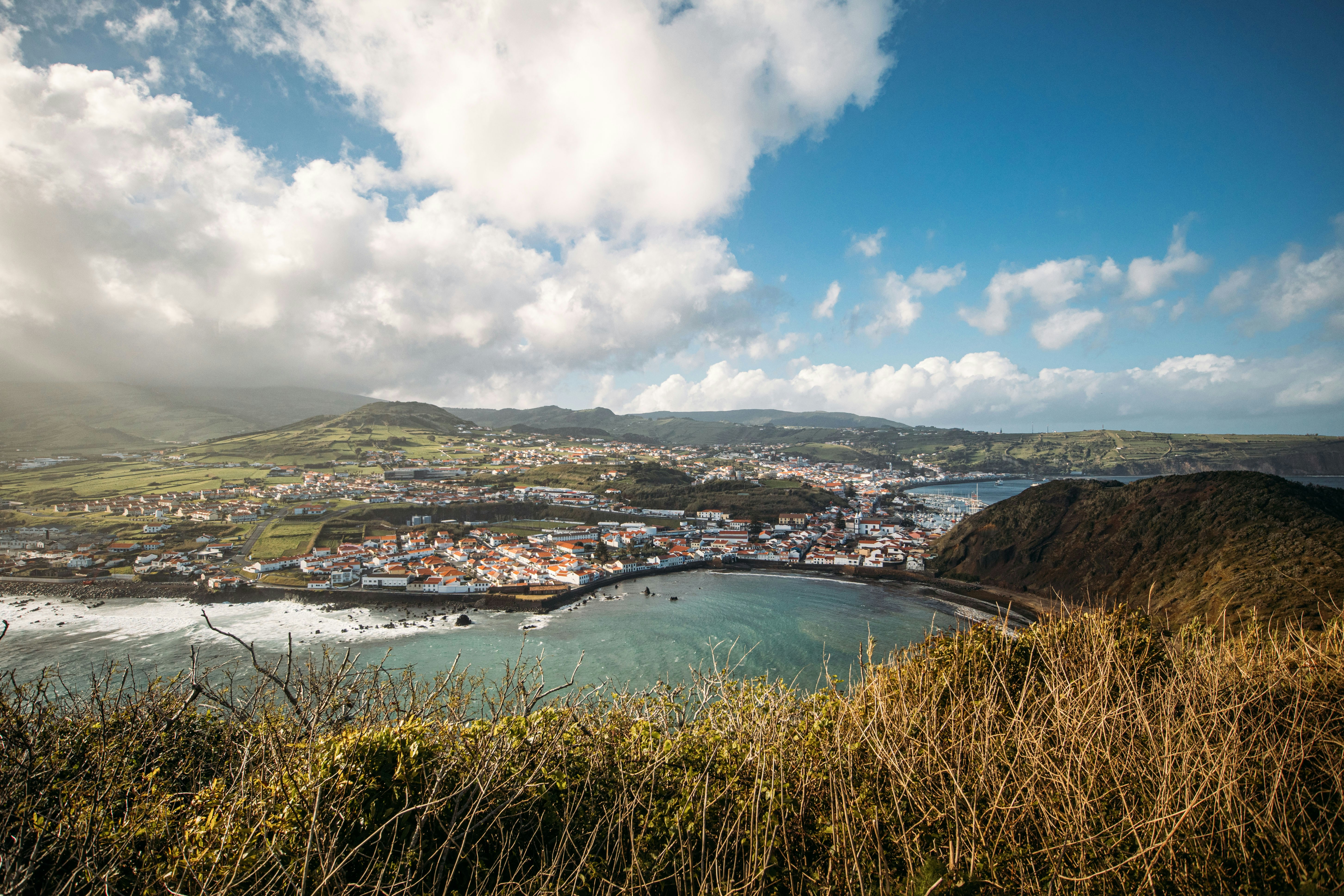 Harbor Village Carved into the Hillside