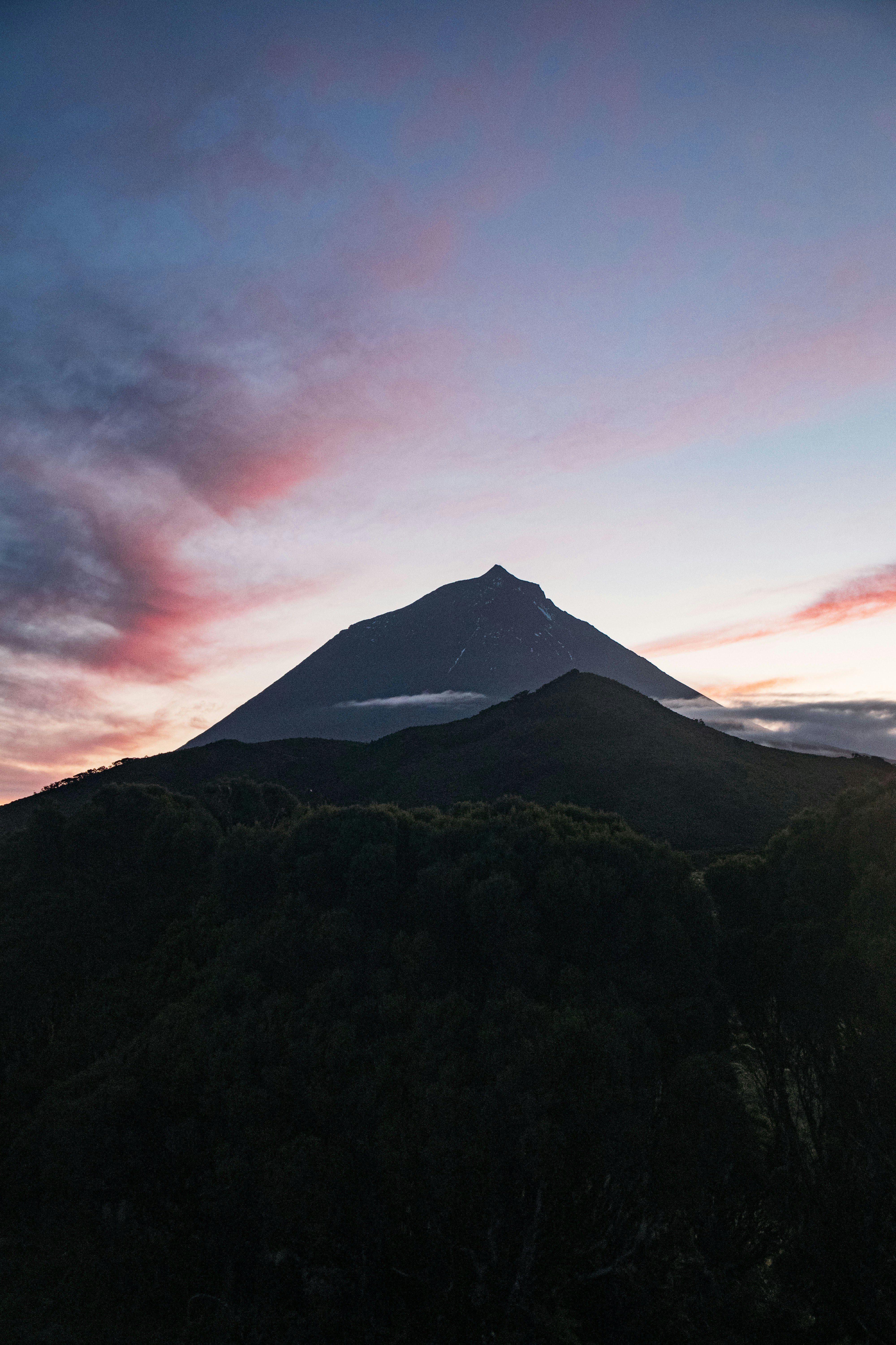 Silhouette Summit at Twilight