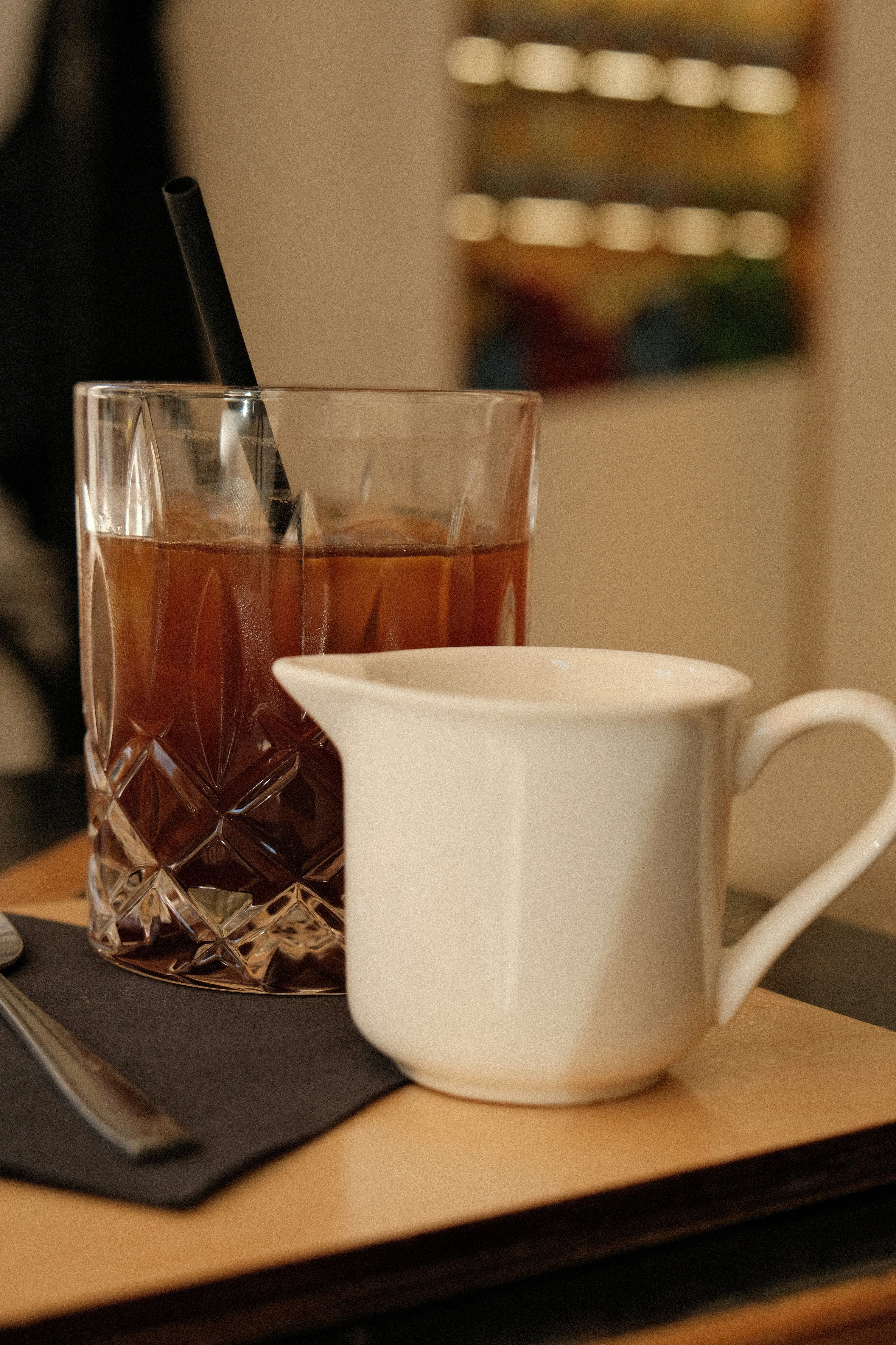 A Quiet Sip: Cocoa in Crystal and White