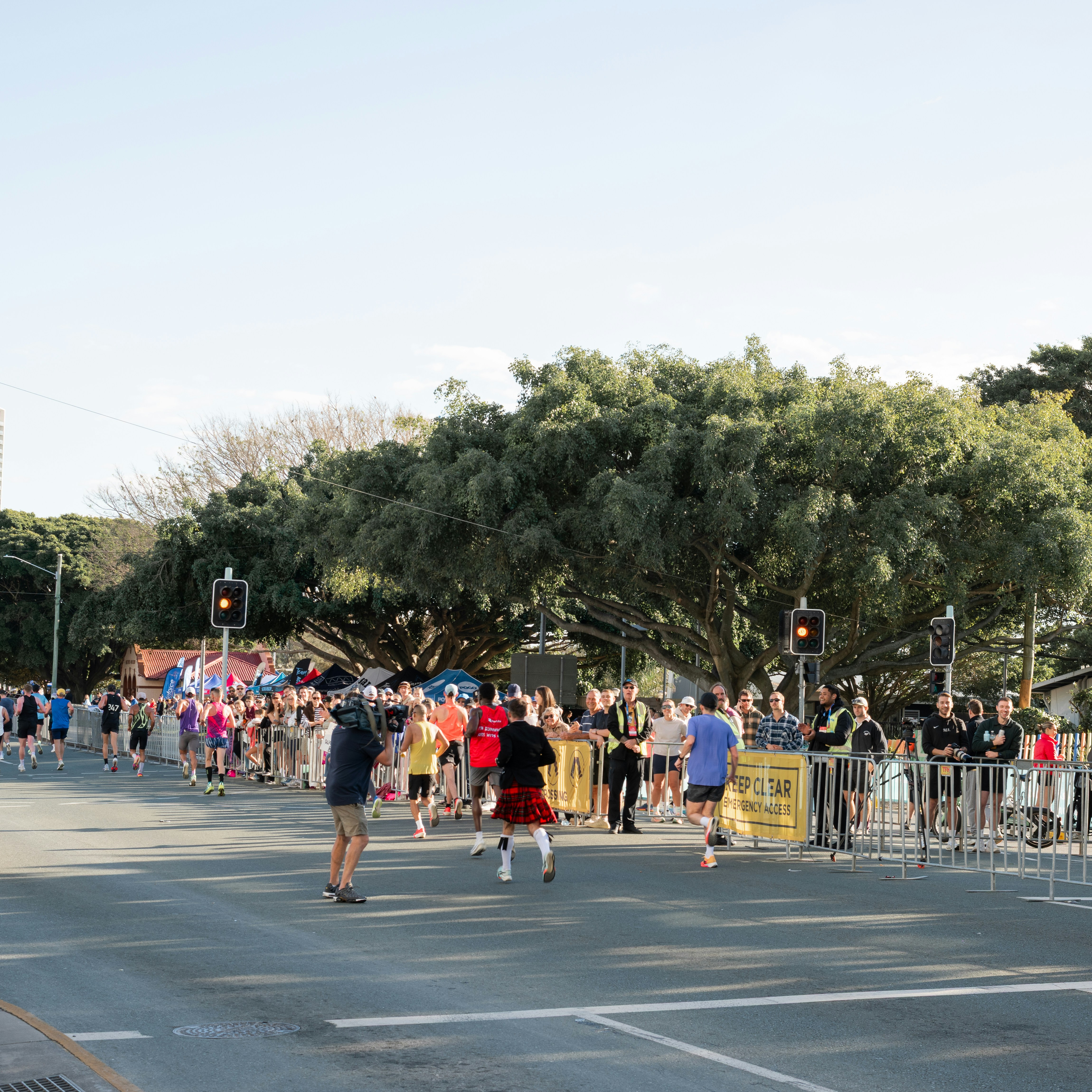 The seriousness of a full marathon can be overwhelming. After running over 35km, the last 5km can seem like forever. But then you see your fellow runner in a kilt and a suit jacket and you're reminded that it's about having fun as you push through the pain.