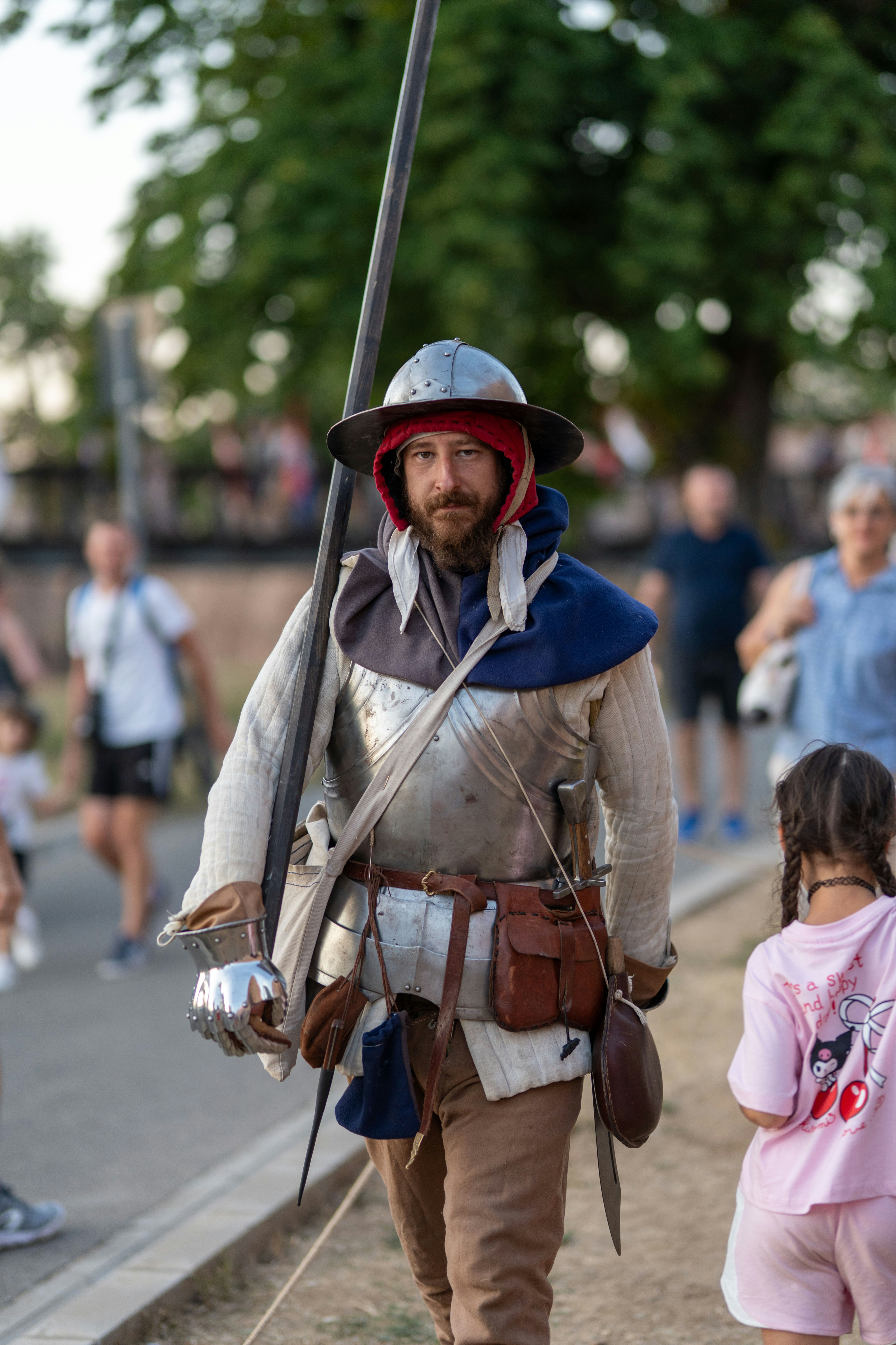 Medieval Knight at Distant Parade