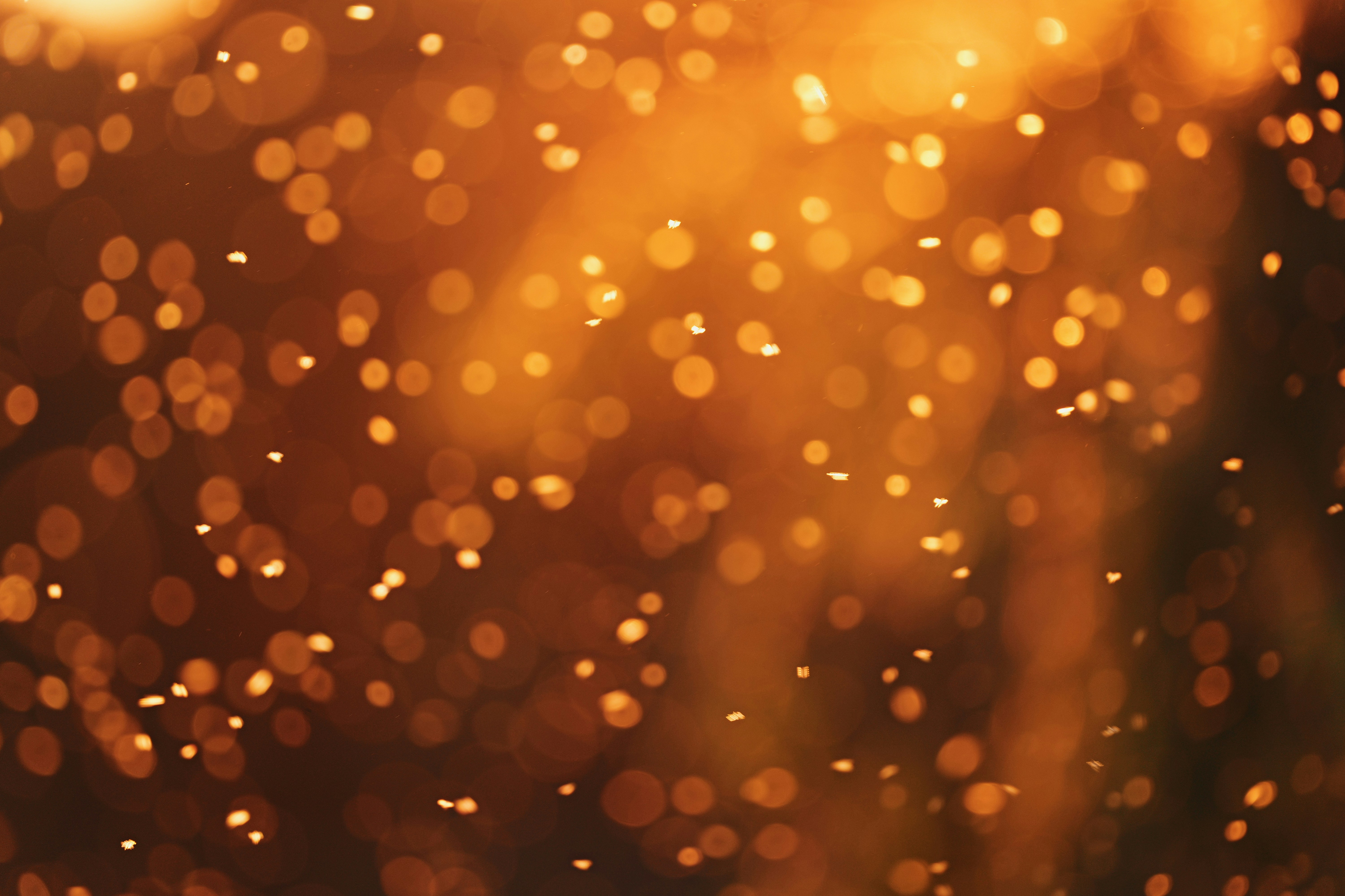 Emerald Ember: Glowing Orbs in Warm Abstractions