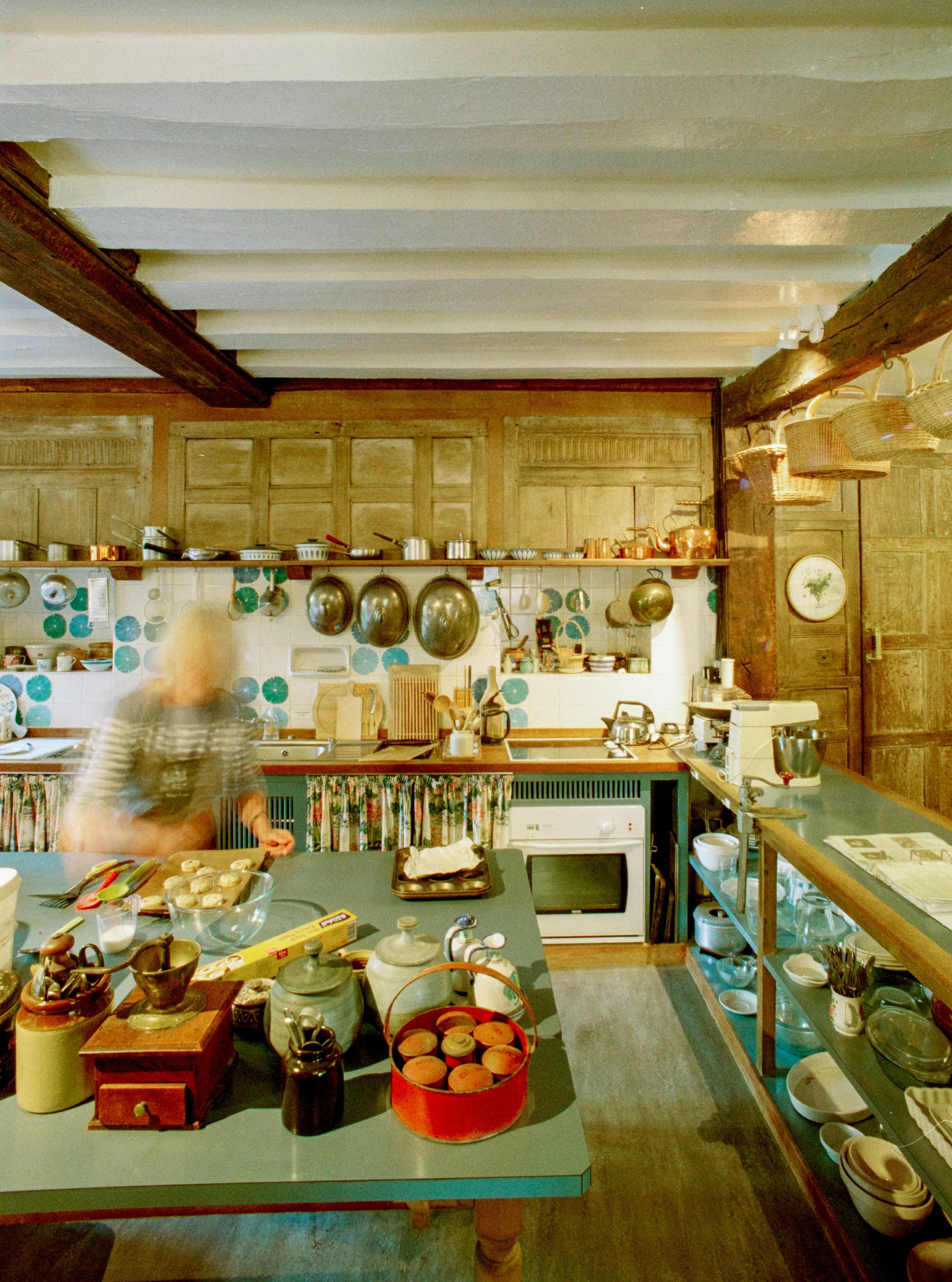 Busy Kitchen in a Rustic Kitchen Studio