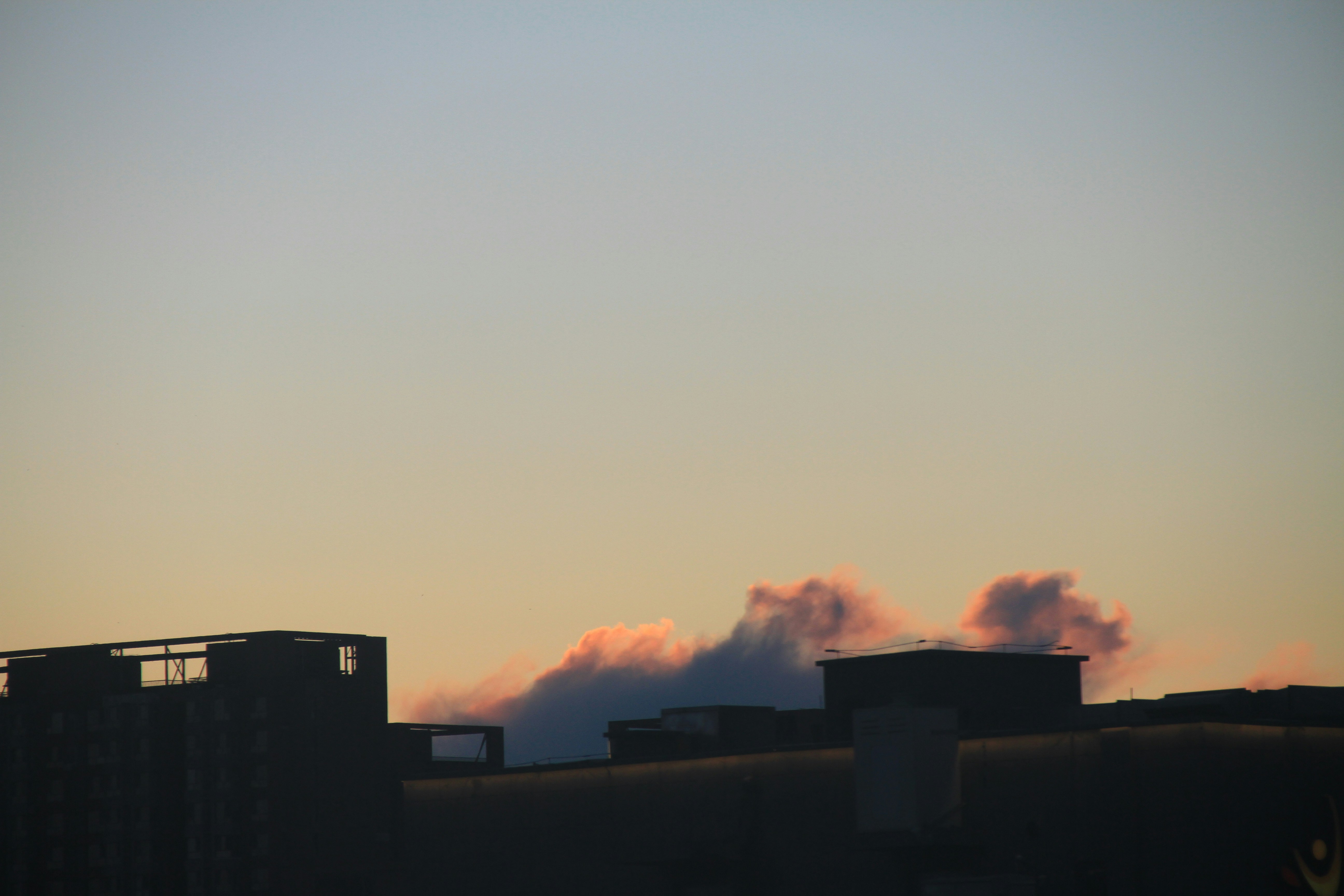 Dusk Skyline Breathing with Warm Haze