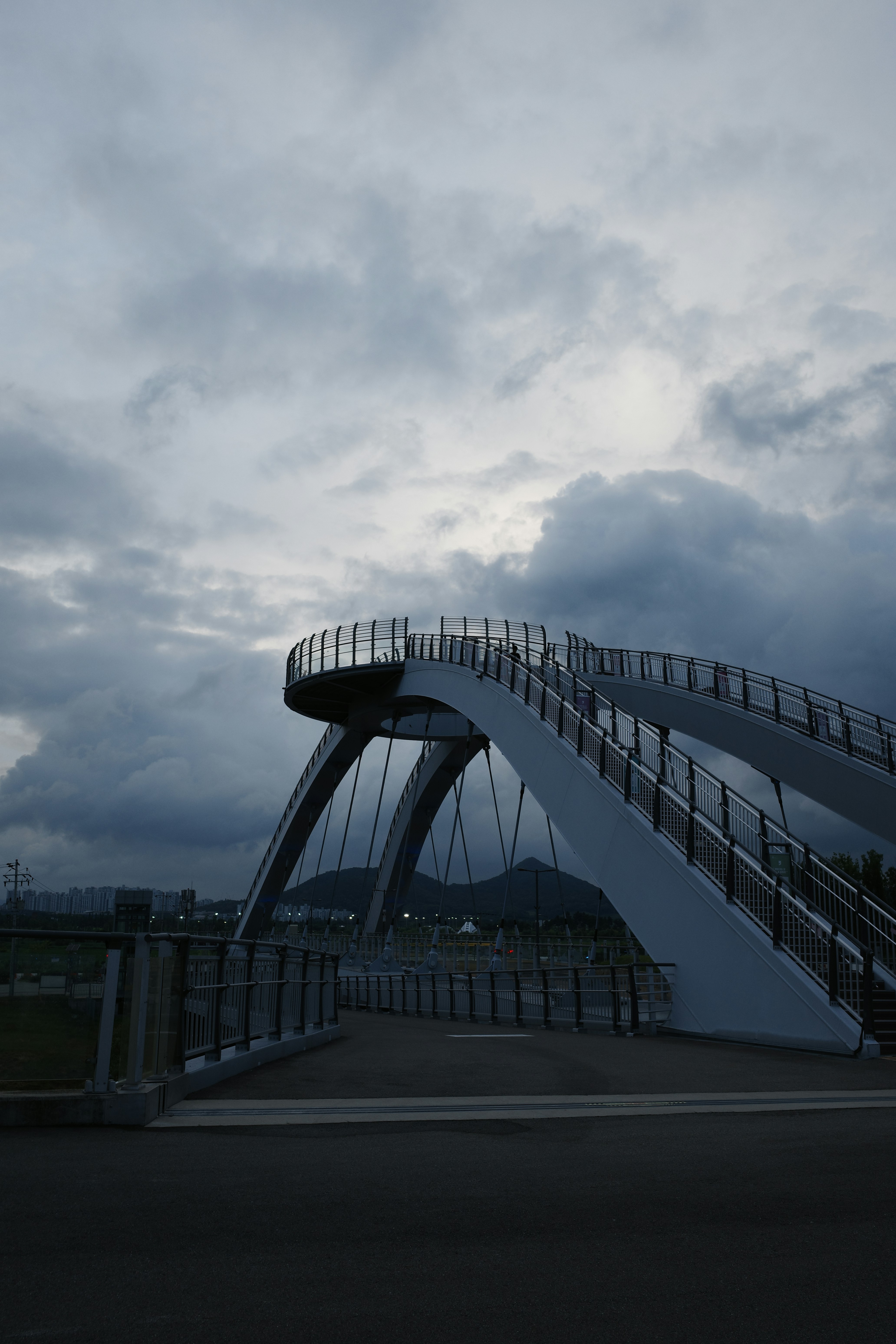 Elevated Archway: A Quiet Evening Crossing