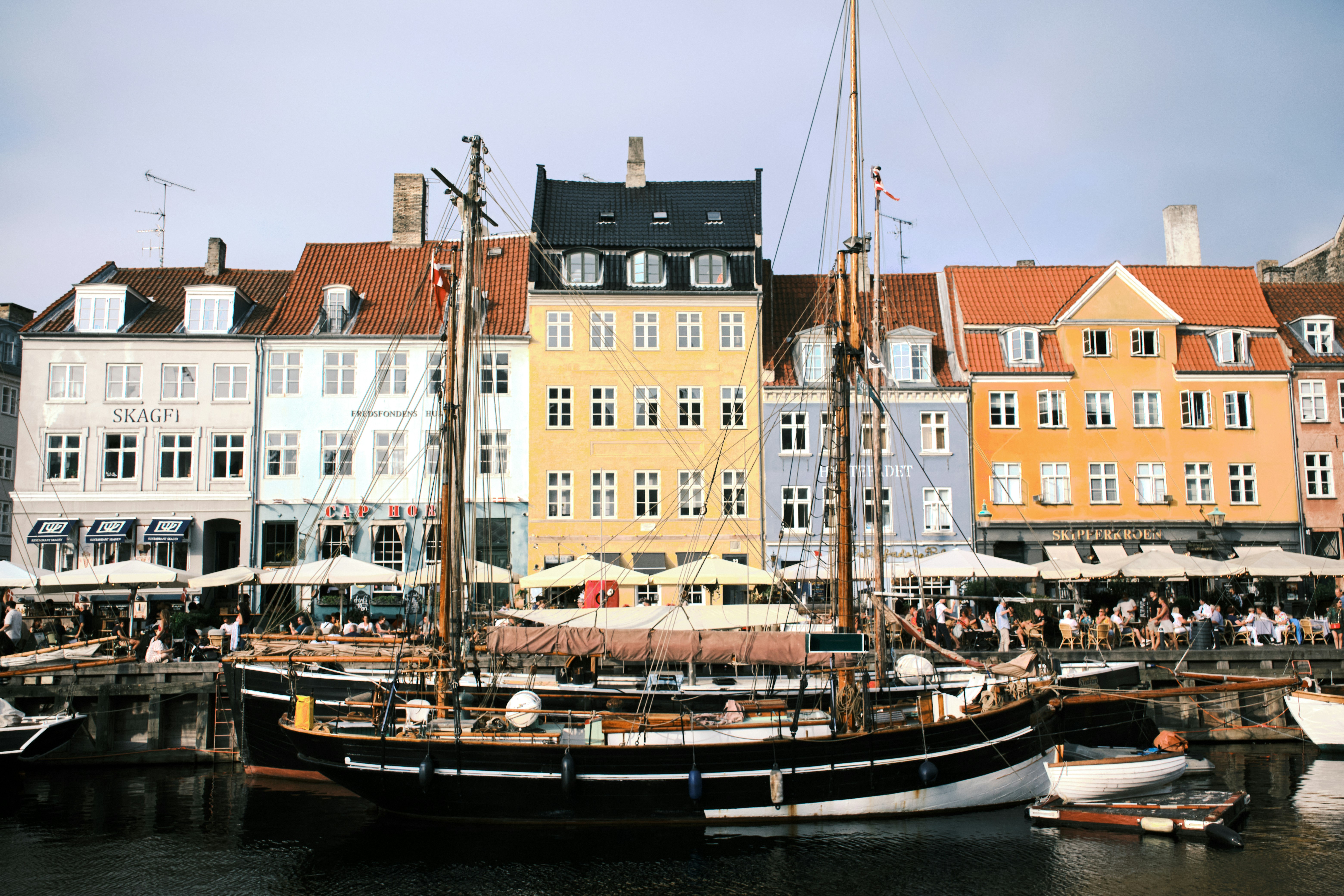 Harborfront Row: Sails, Crayons, and Cobblestones