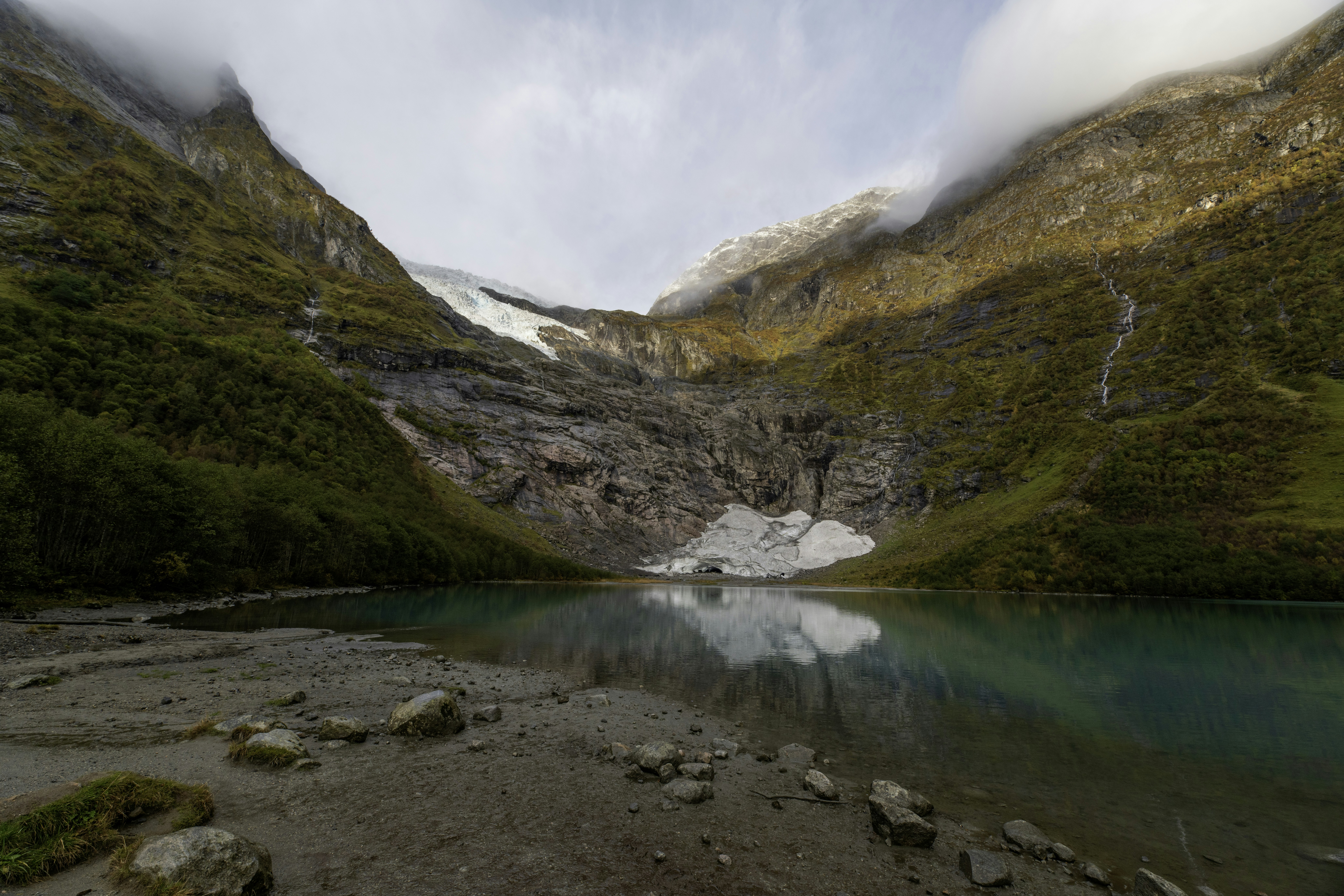 Glacial Basin Mirror: A Quiet Glen Between Peaks