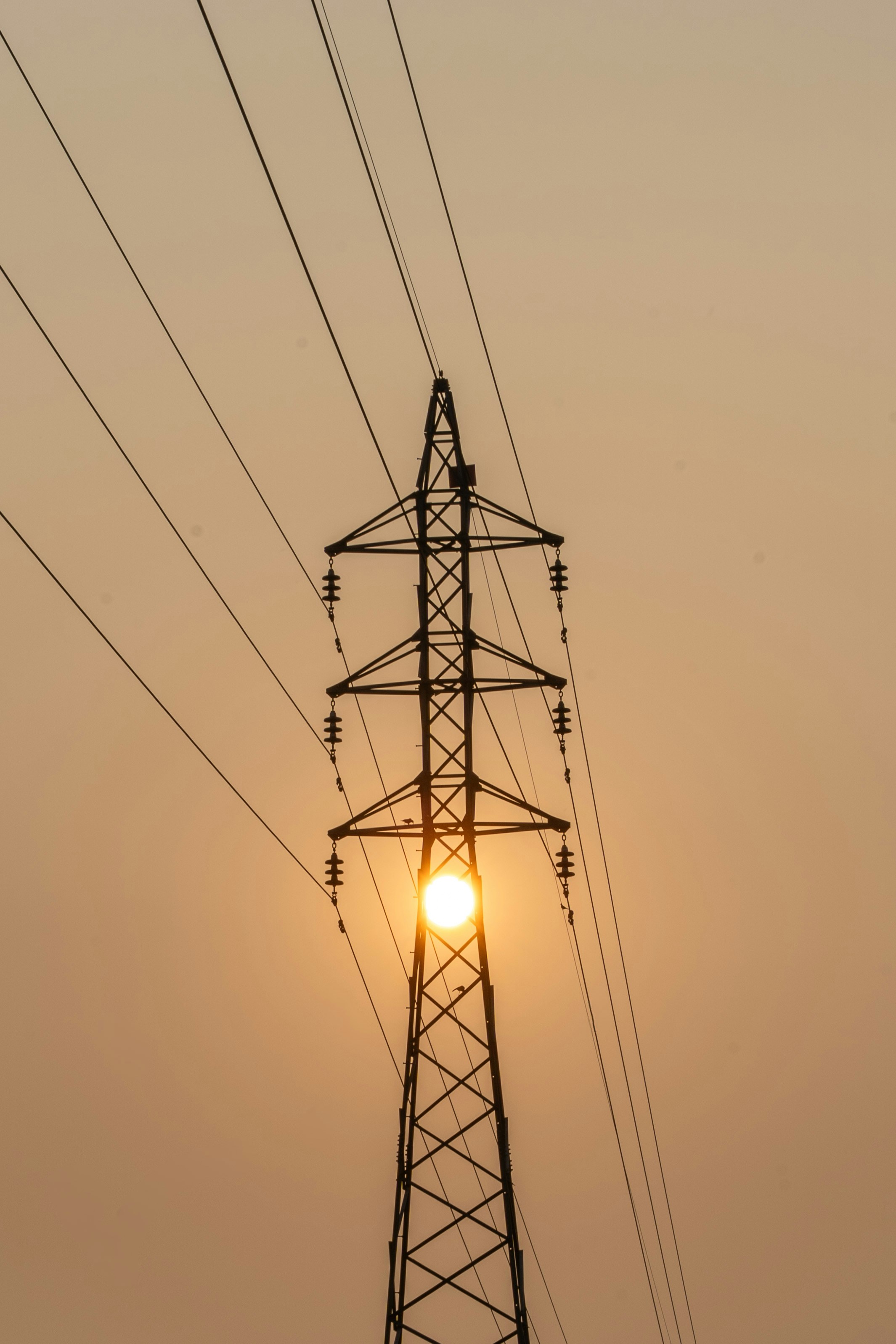 Golden Hour Tower: A Sunlit Transmission