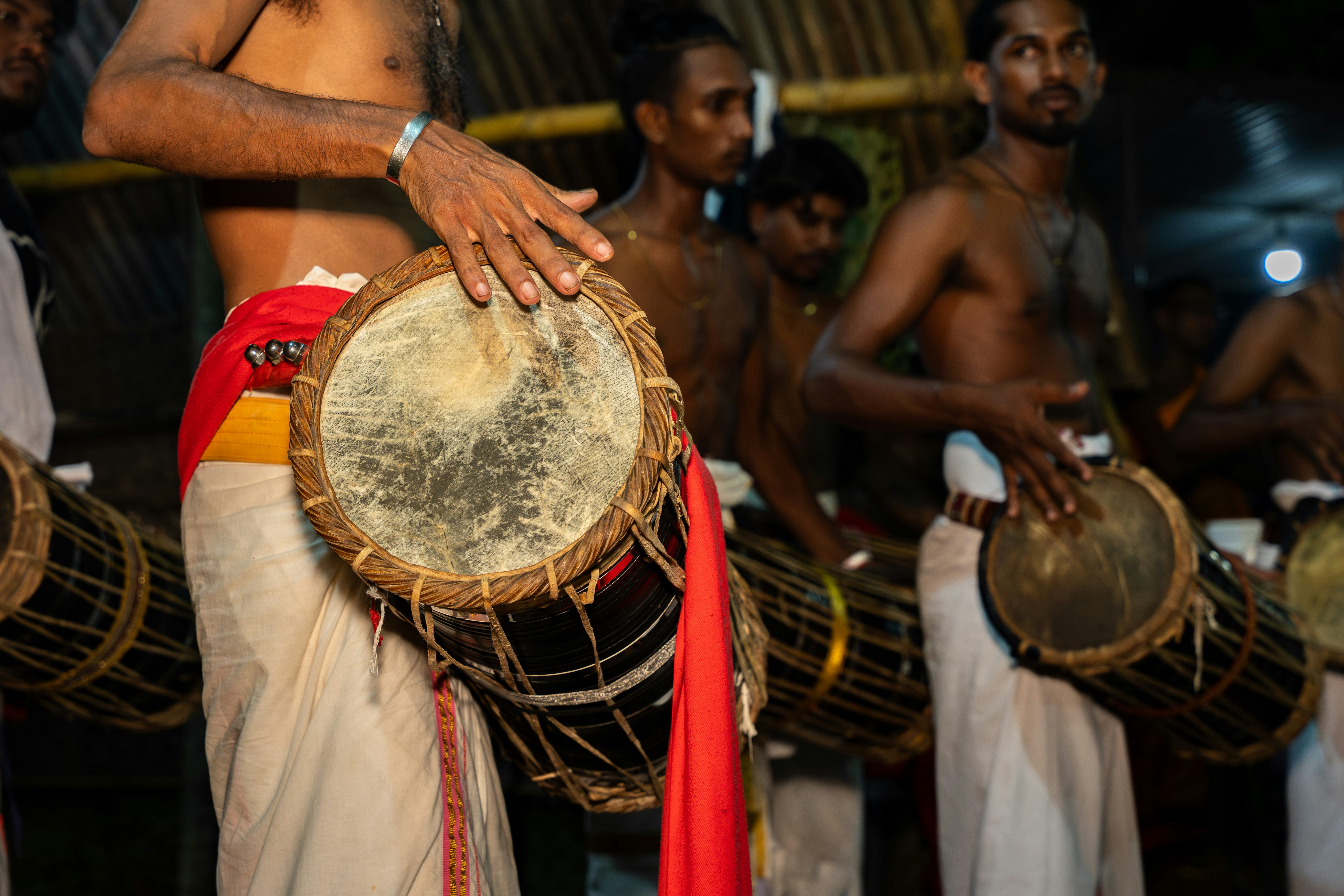 Hands on the Drum: Community Rhythm Under Night Lights