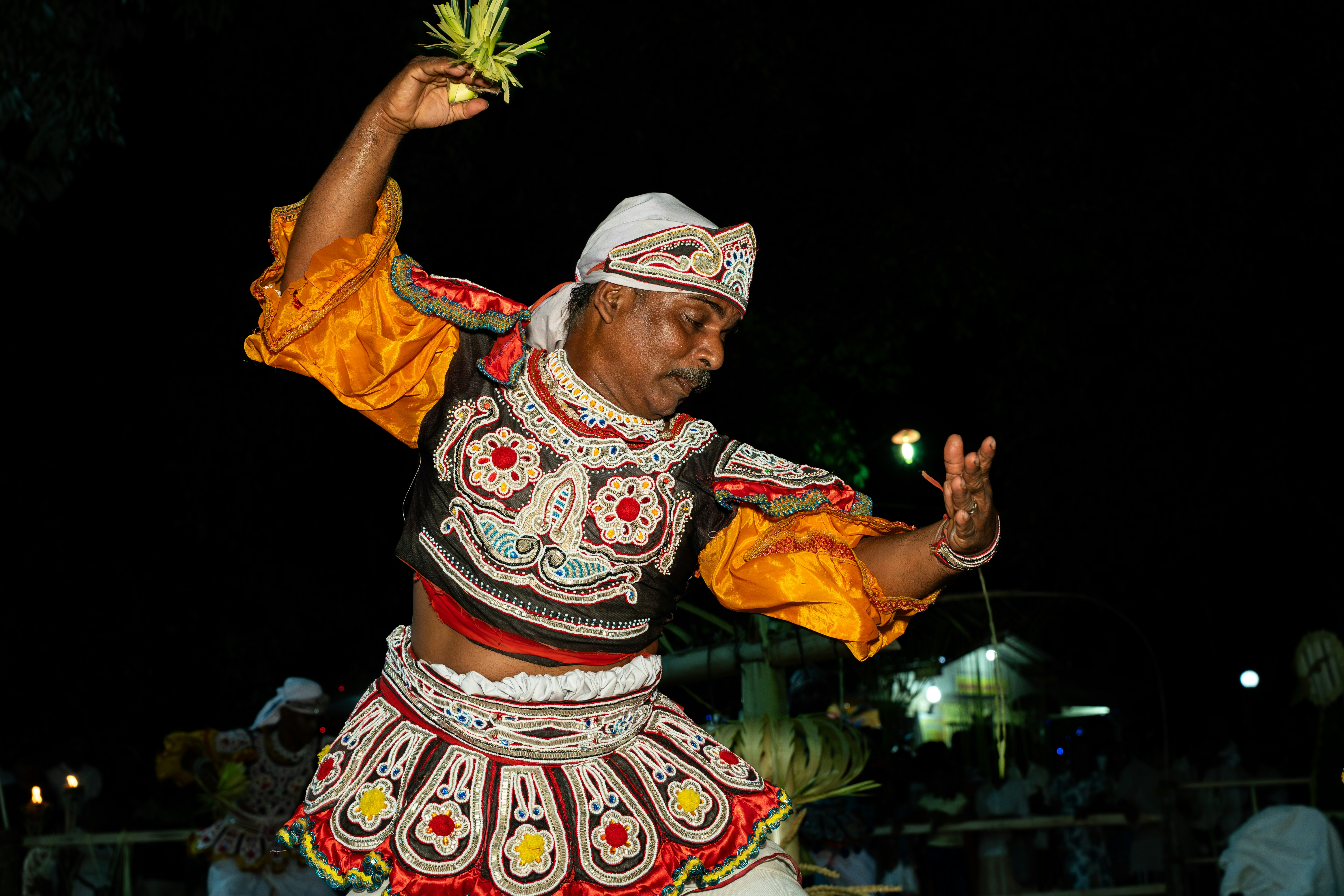 Energetic Tambourine Dance in Colorful Costumes