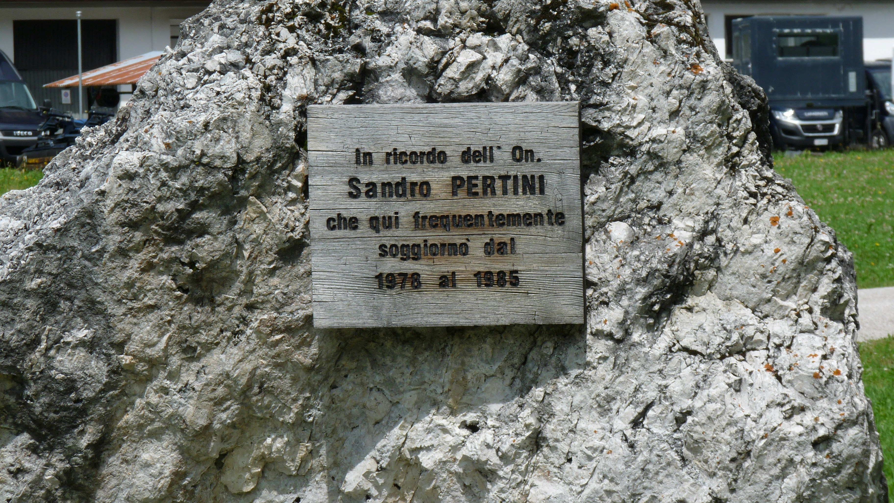 Stone Memorial Plaque Anchored in Time