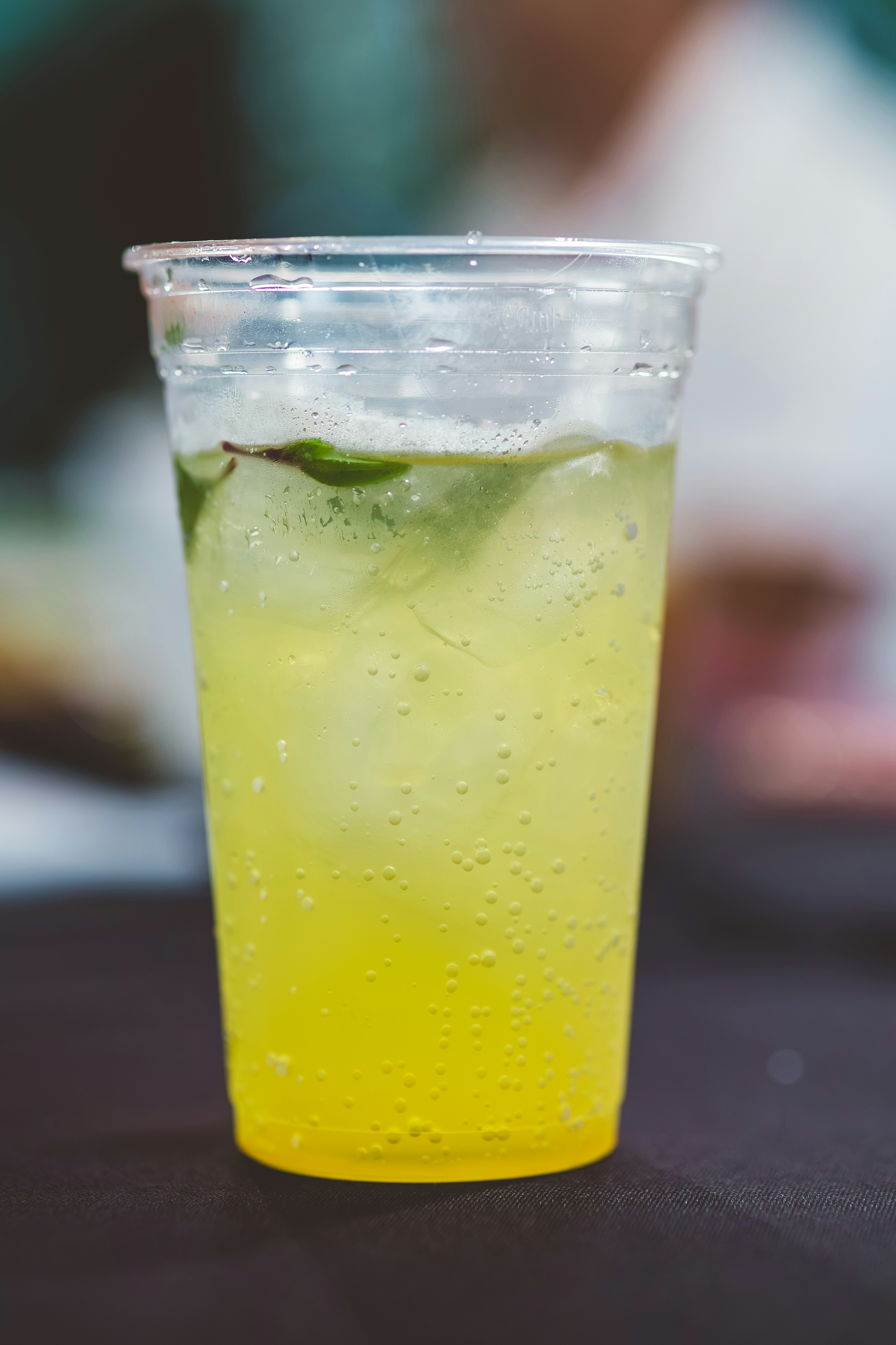 Lemon-lime Fizz in a Clear Cup