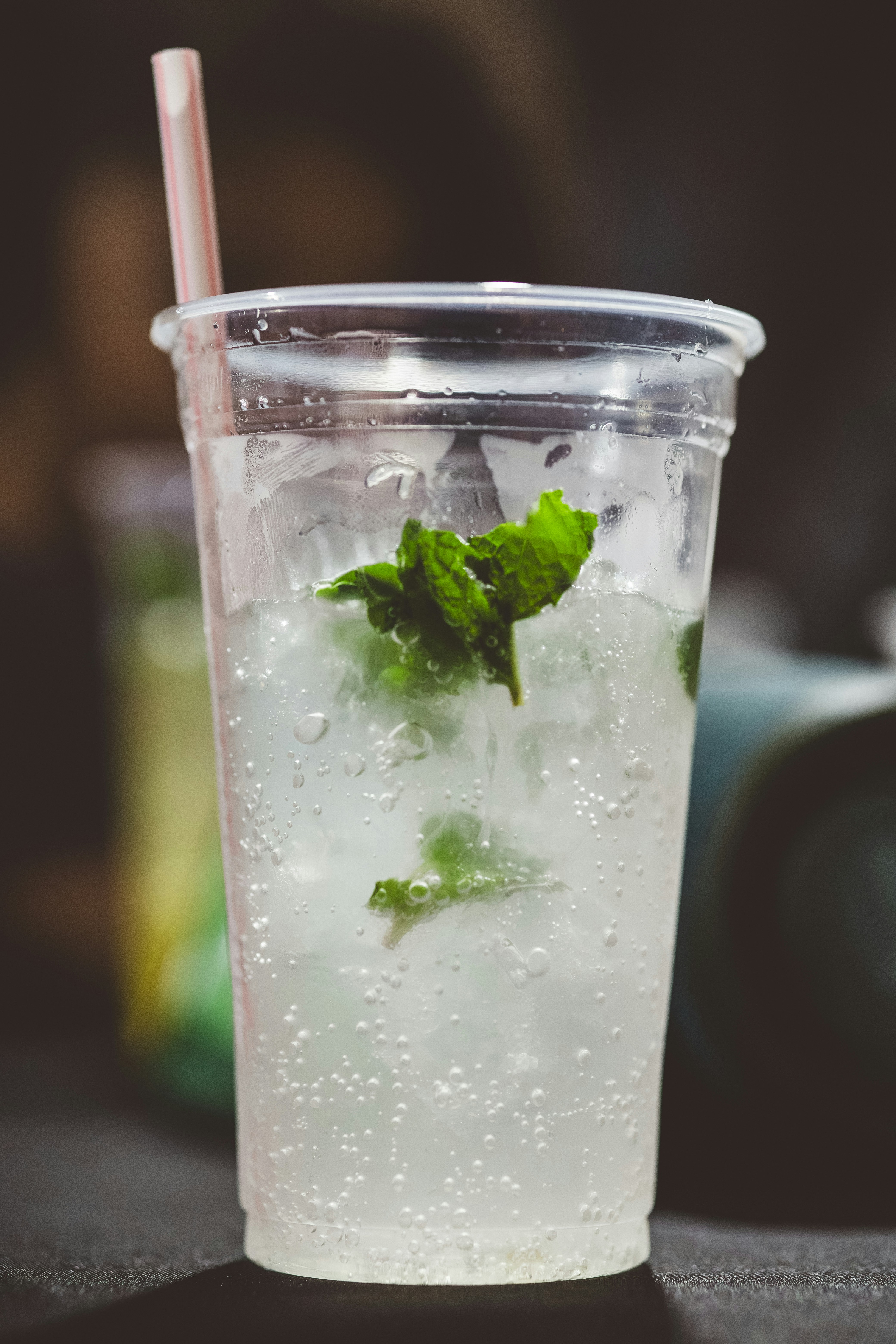 Minty Reflections in a Icy Sip