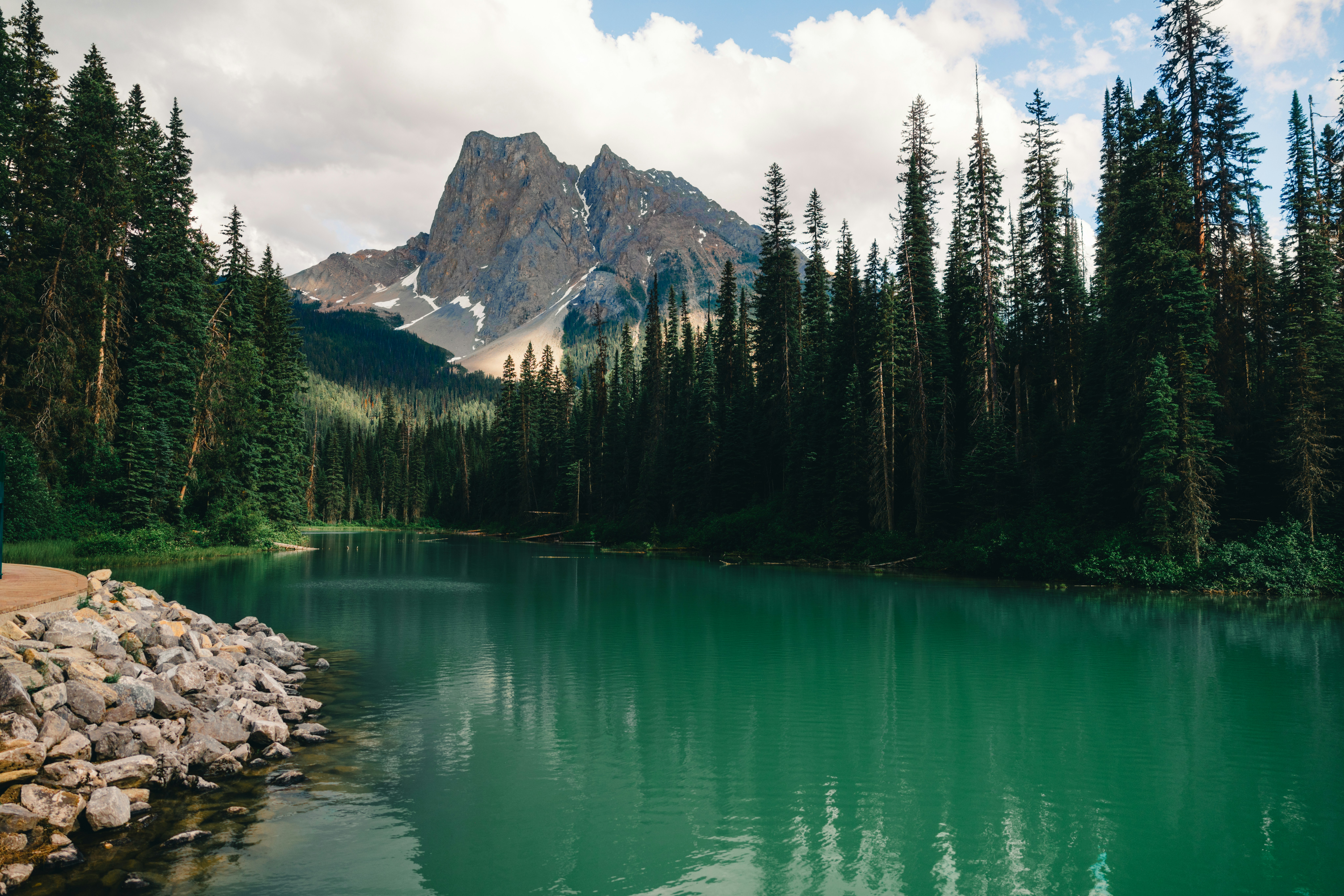 Emerald Lake Between Needle Peaks