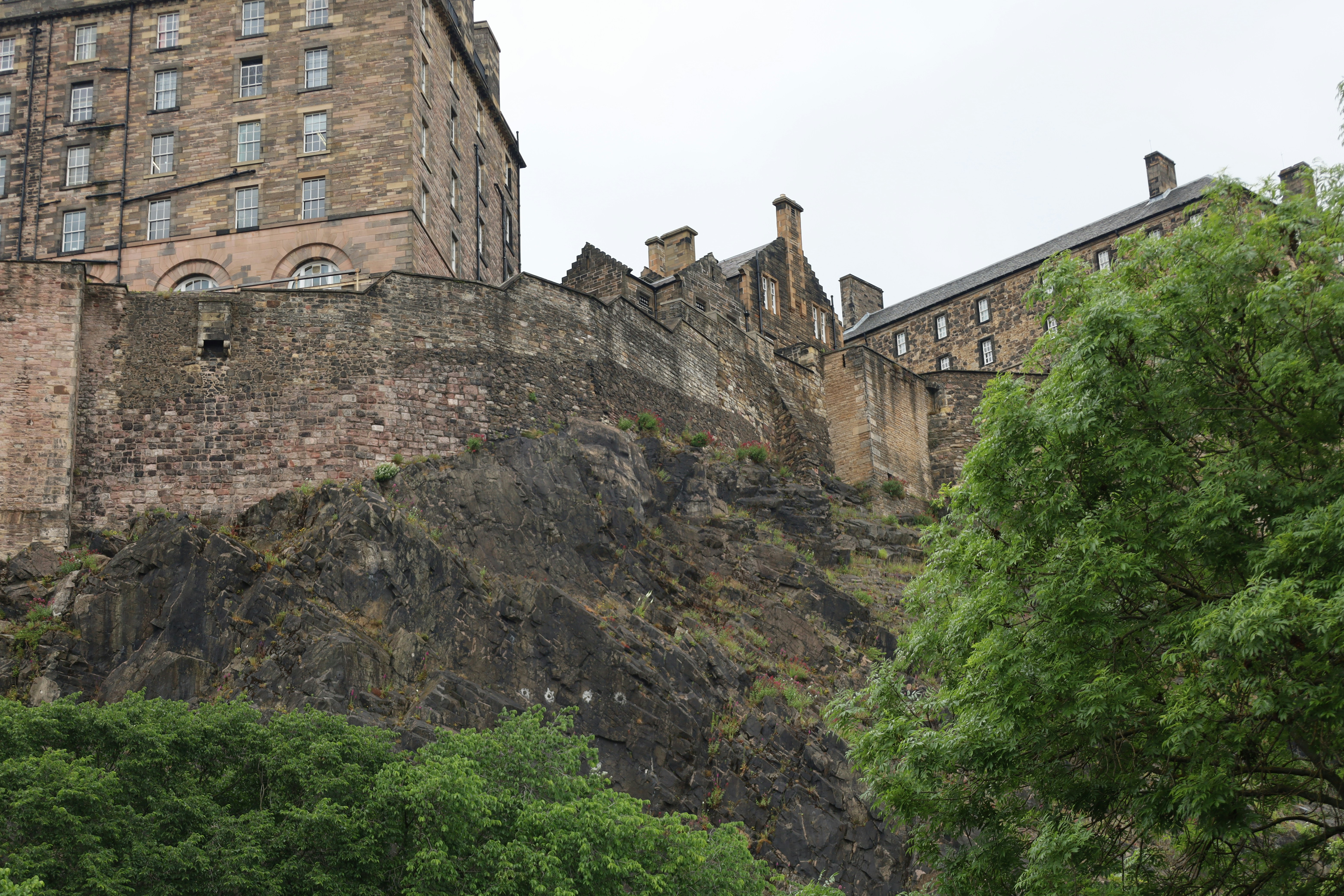 Castle Wall Cliffs: Historic Citadel Rising from Rock