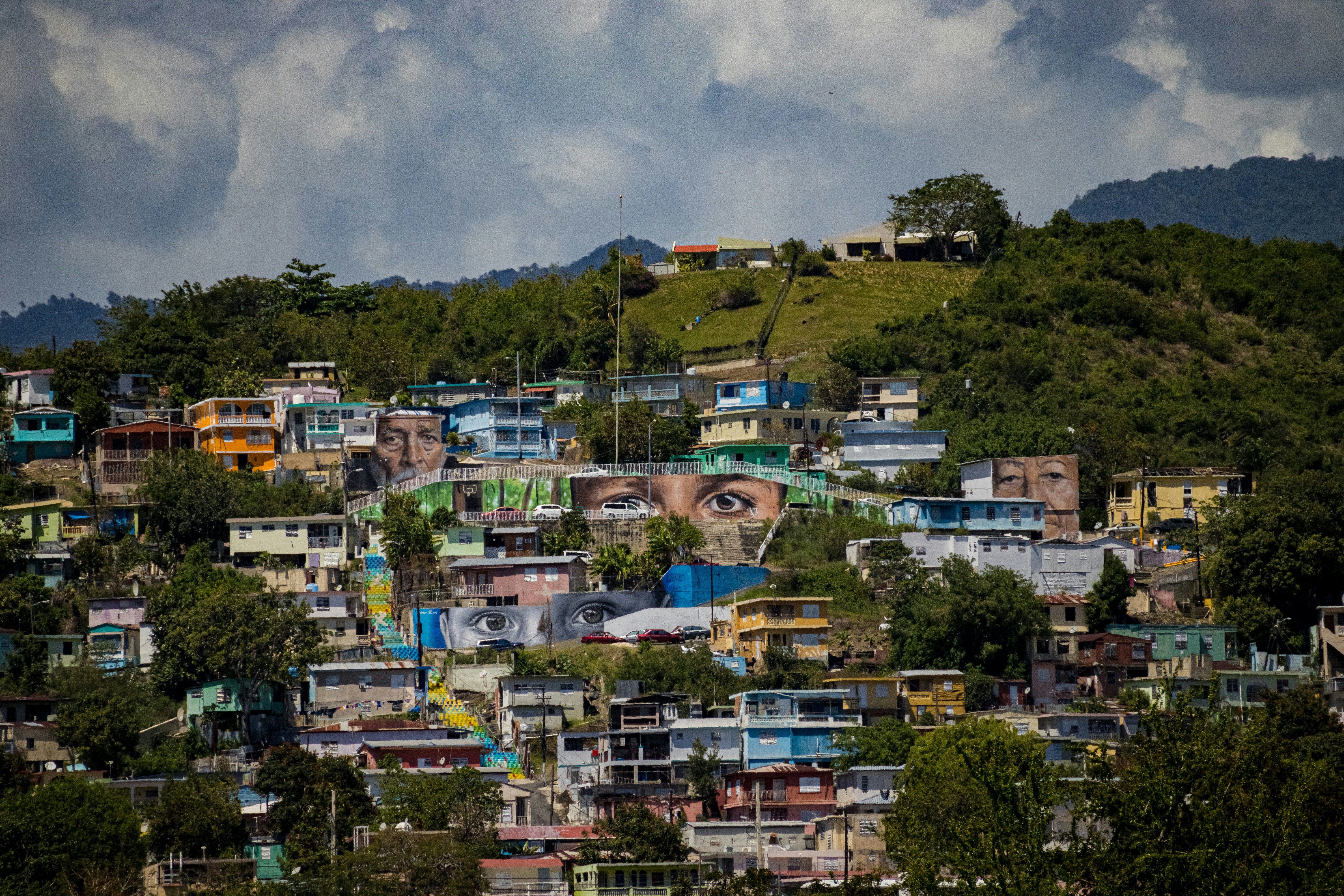 Mosaic Hillside: A City Painted Across the Slope