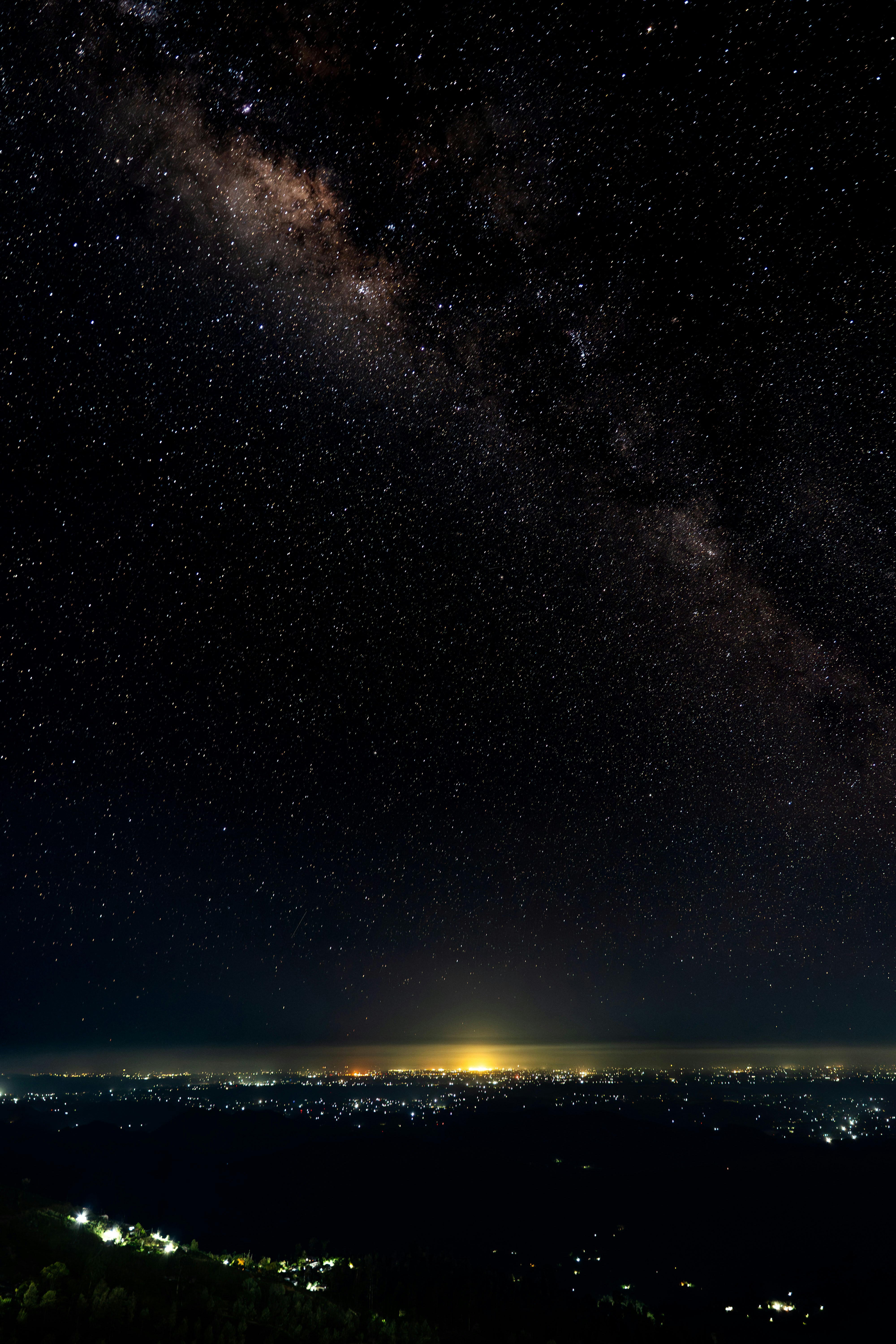 Milky Way Ascending over a Quiet Valley