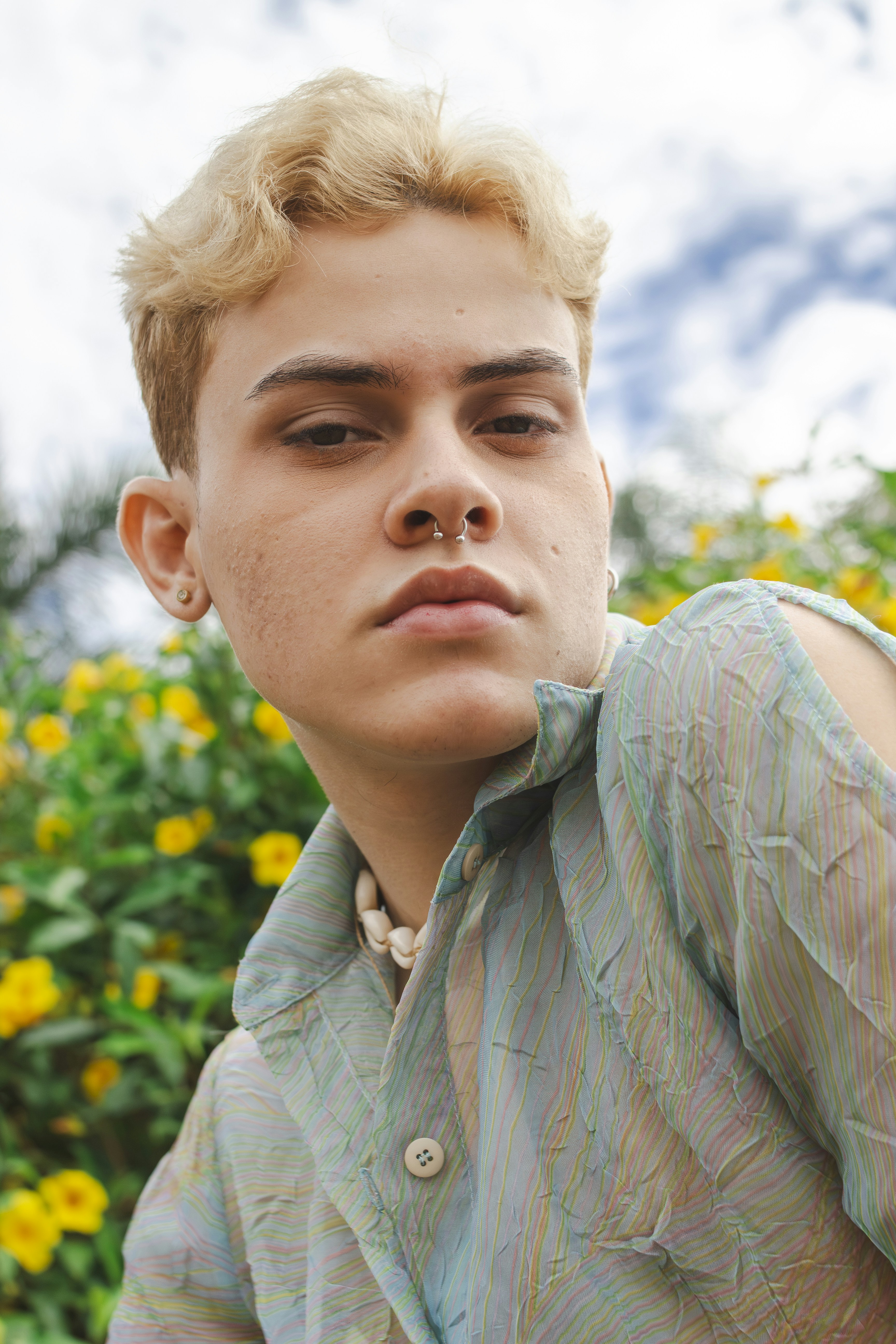 Bold Portrait in a Field of Sunshine