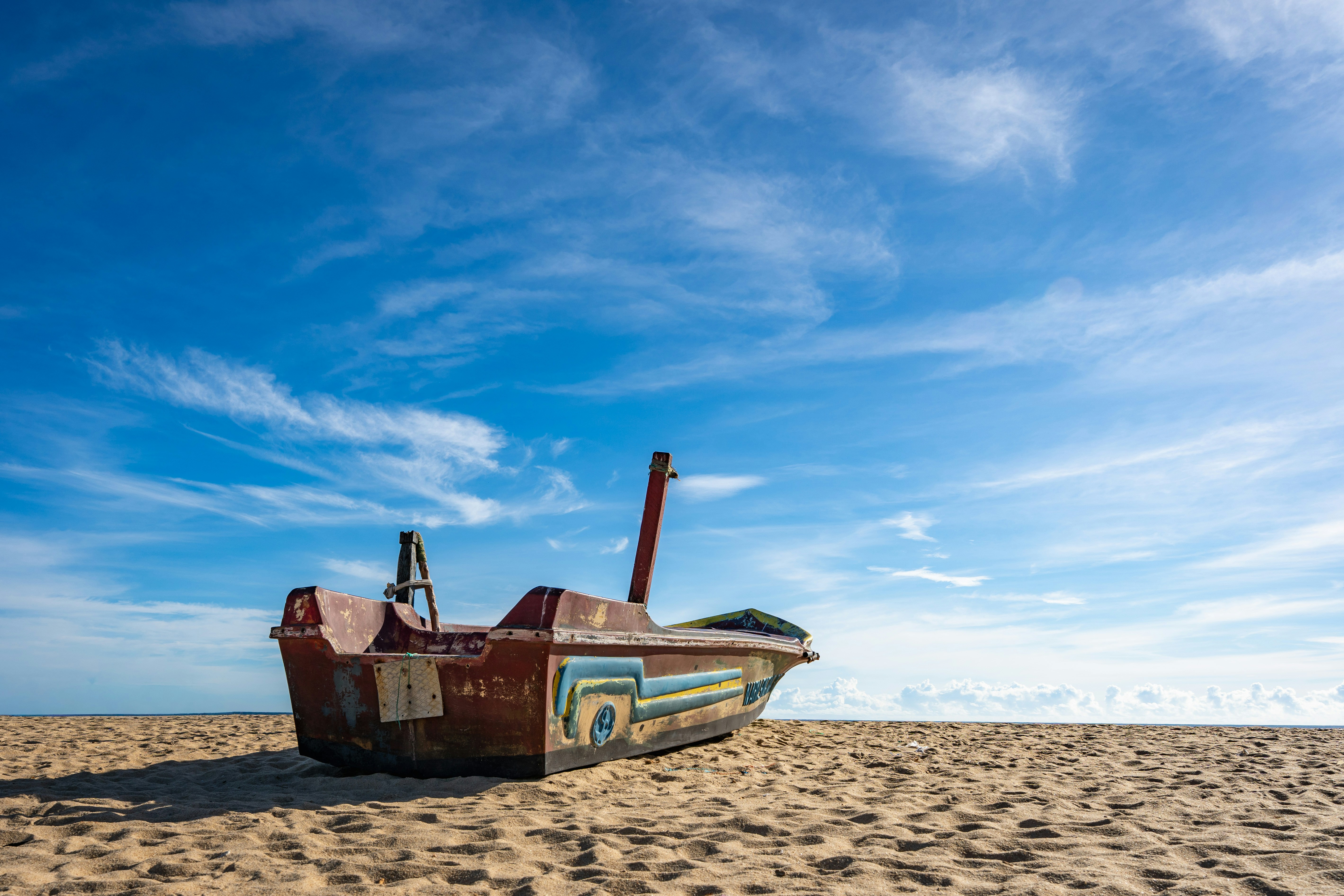 Lonely Cutter on a Quiet Shore