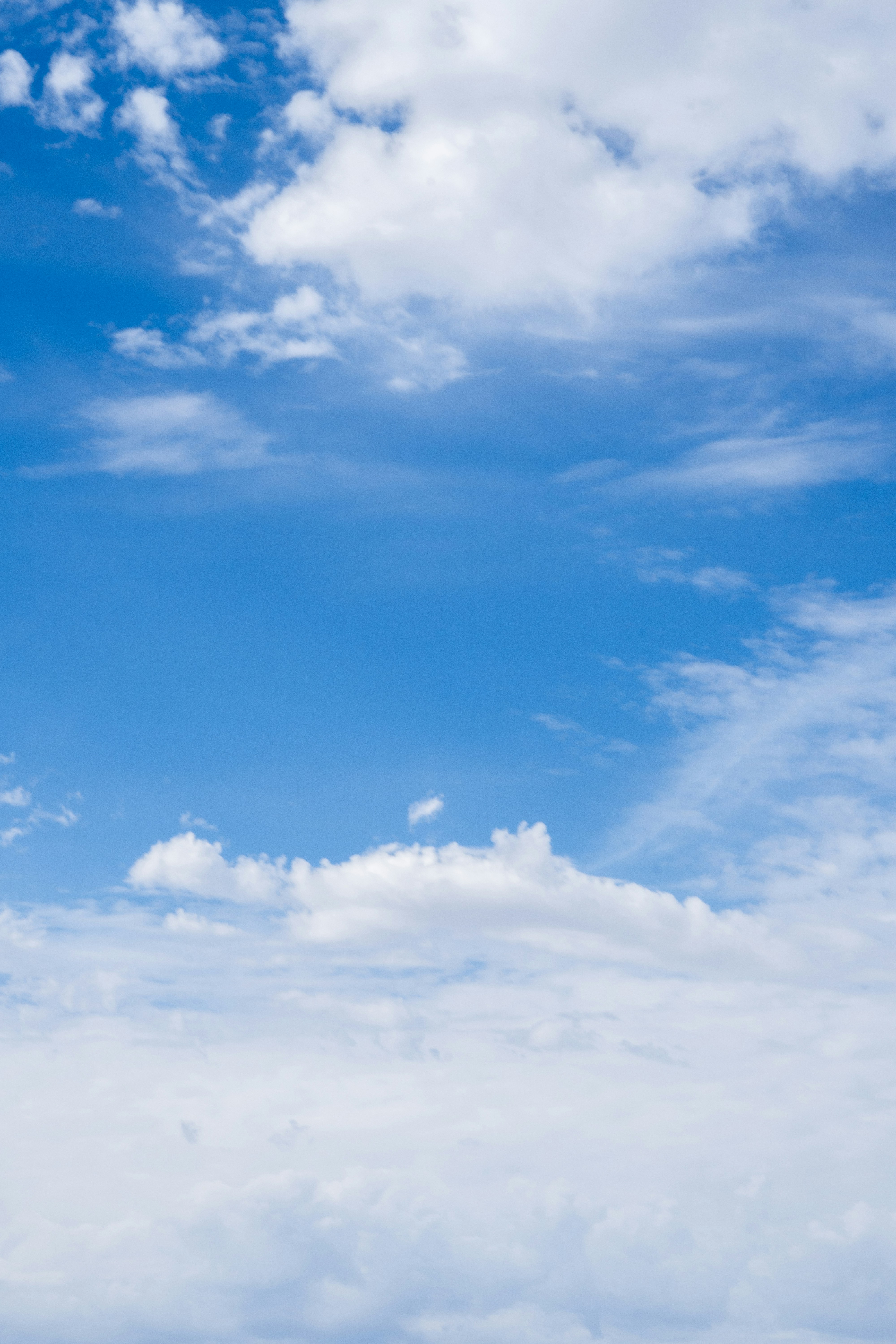Skyward: A Crisp Ceiling of Blues and Clouds