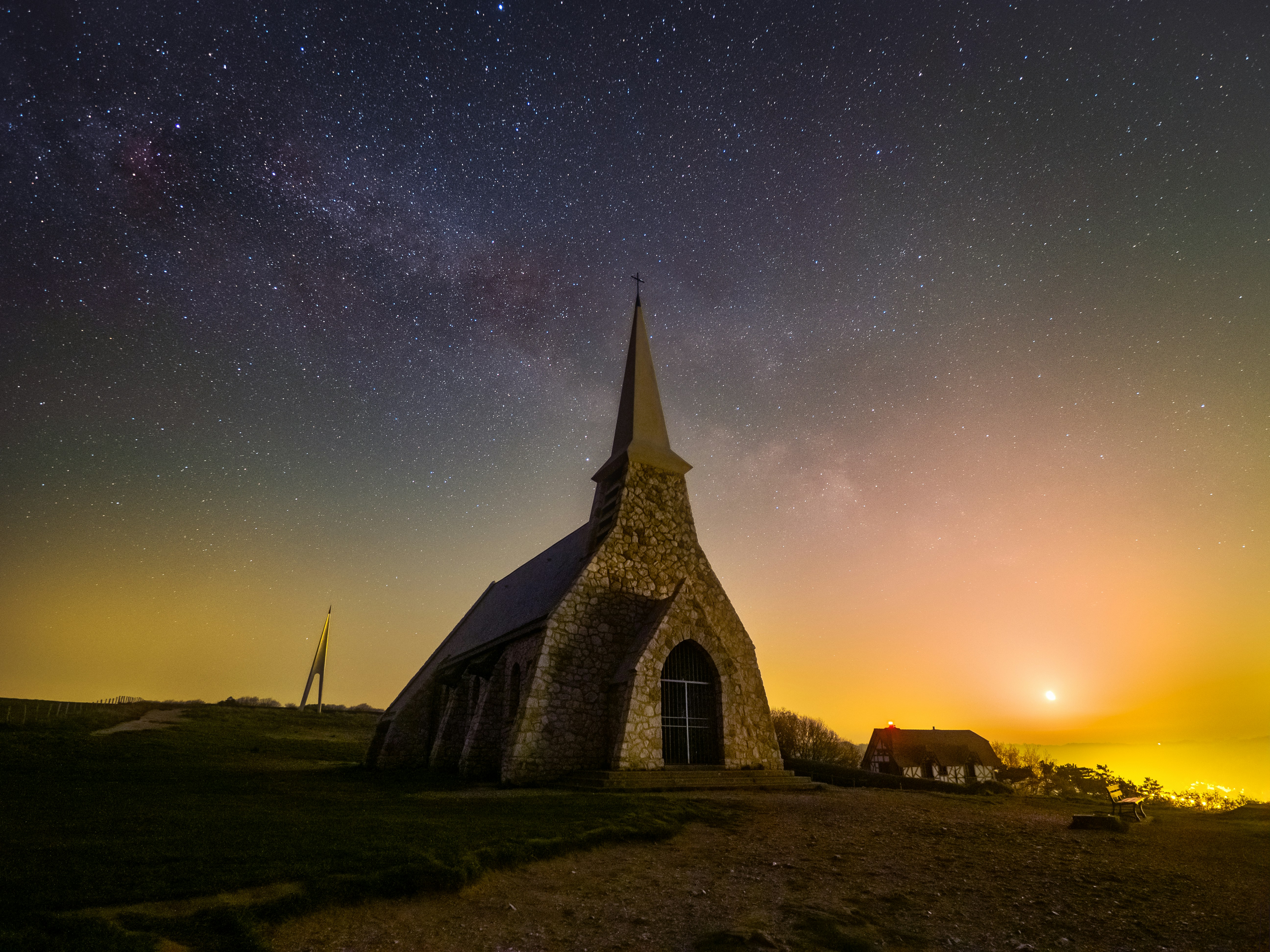 Stellar Chapel Under a Velvet Sky