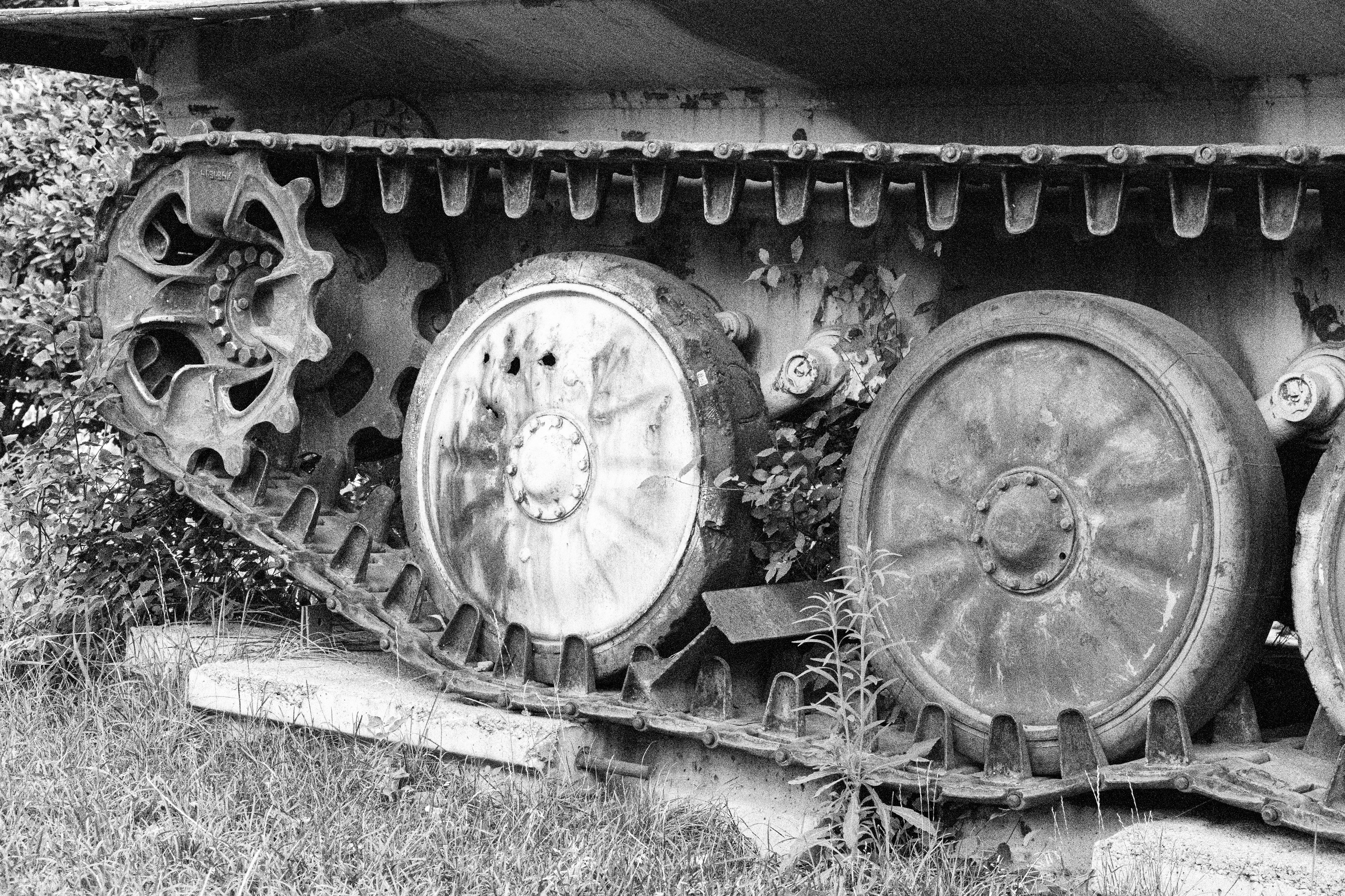 Rusting Giants: The Forgotten Tracks Under a Dusky Gloom