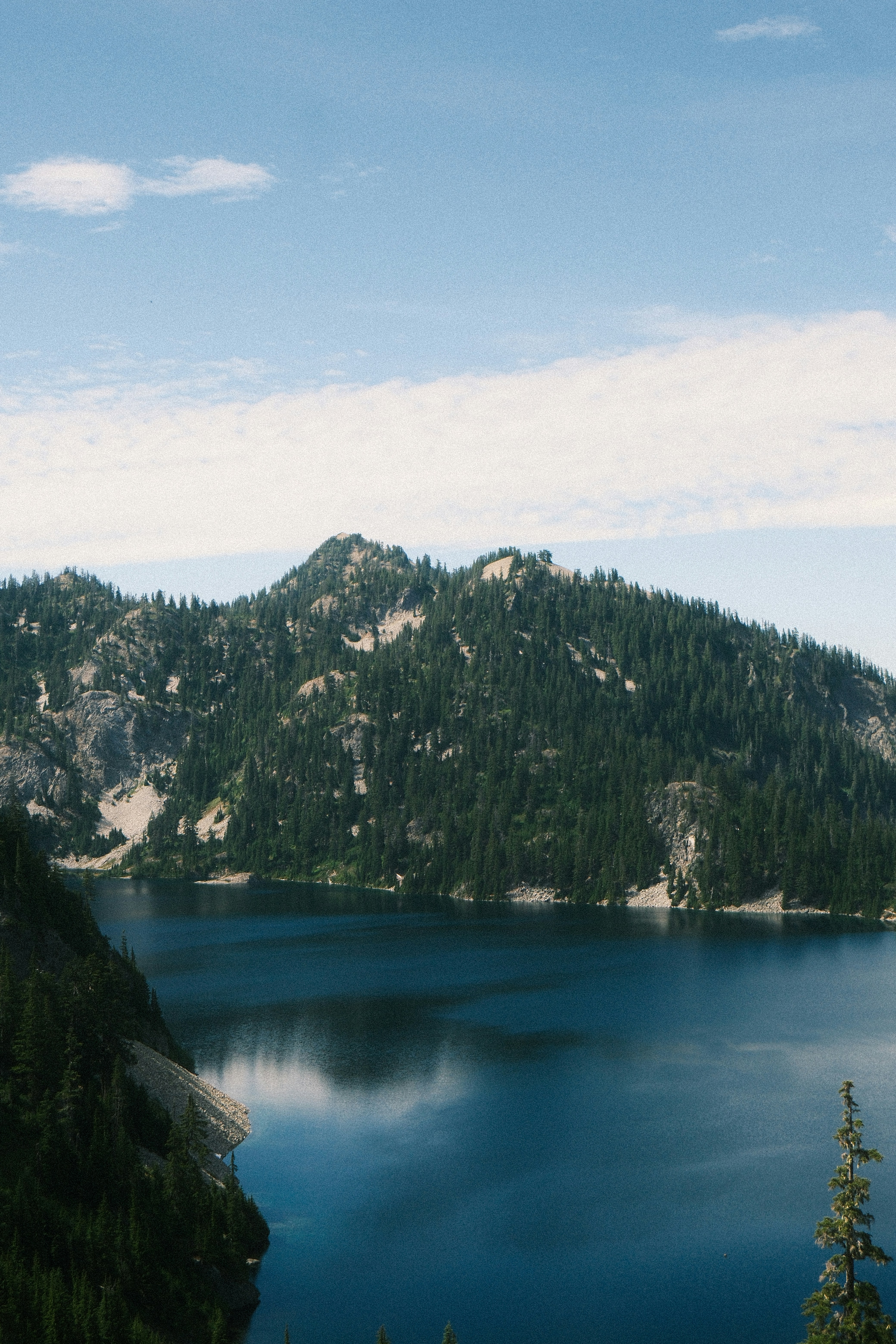 Mirror Lake Overlook: A Serene Skyline Cradled by Pines