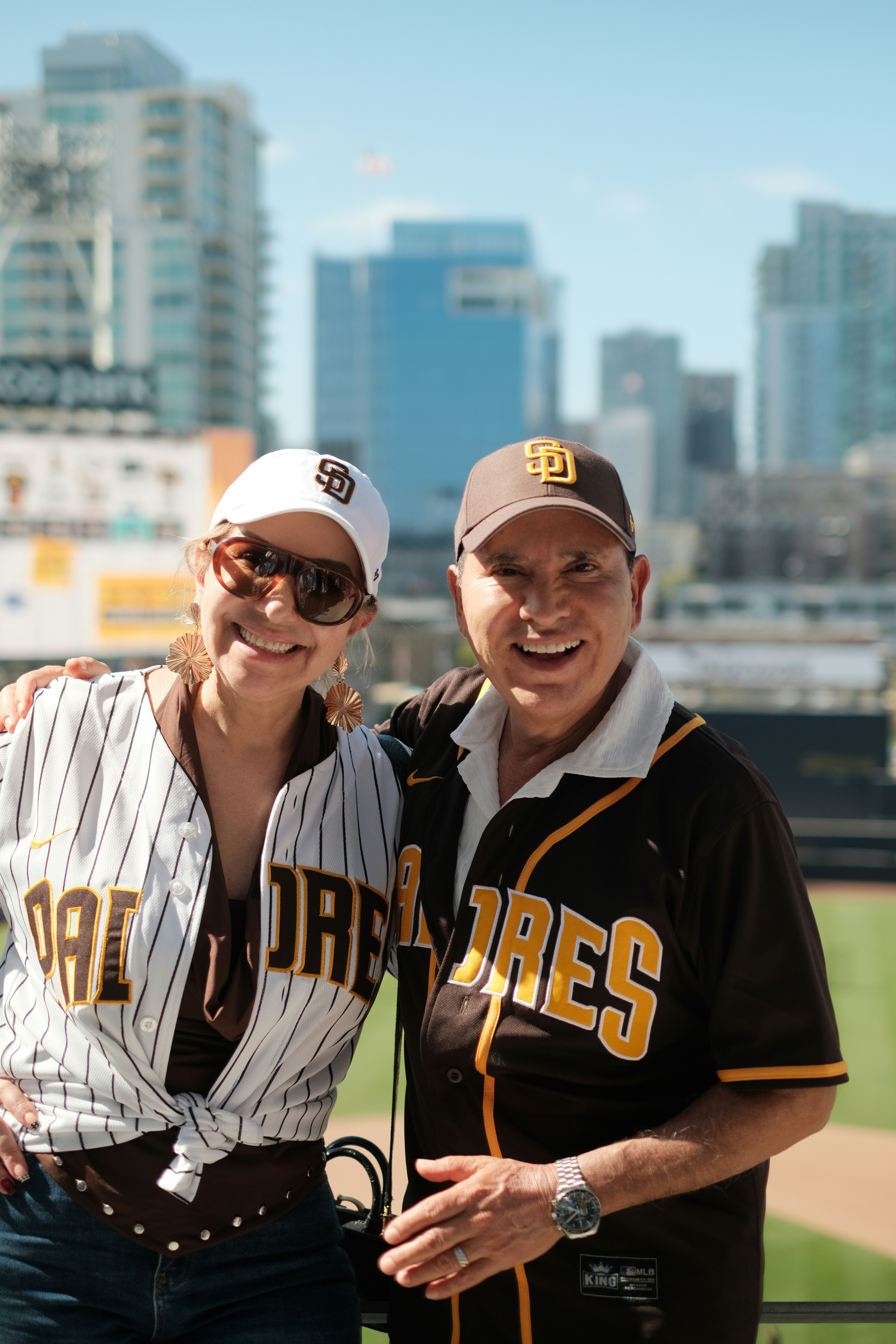 Two San Diego Spirits: A Pair in Padres Pride at the Ballpark