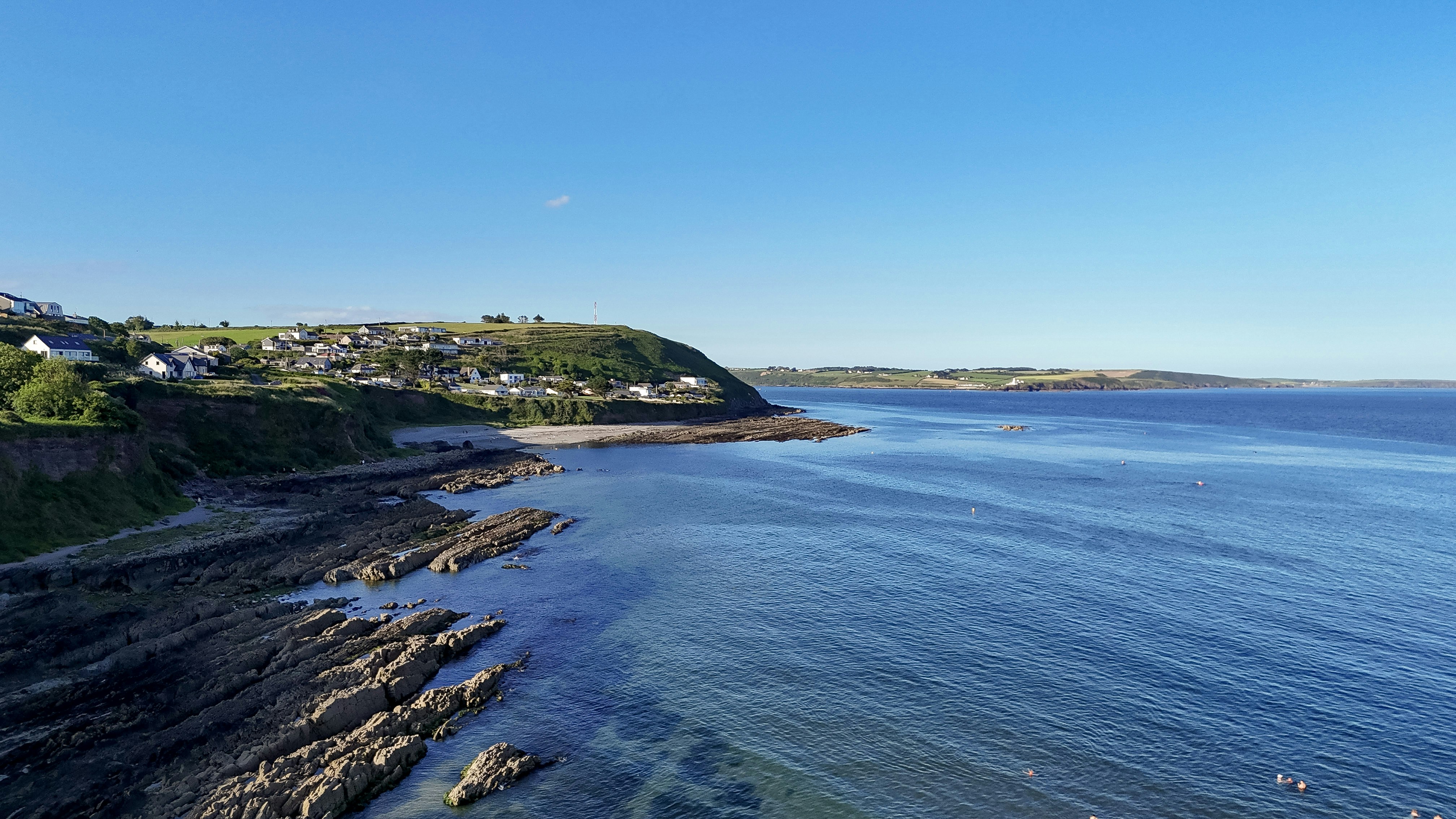 Cliffside Village Basking in Atlantic Light