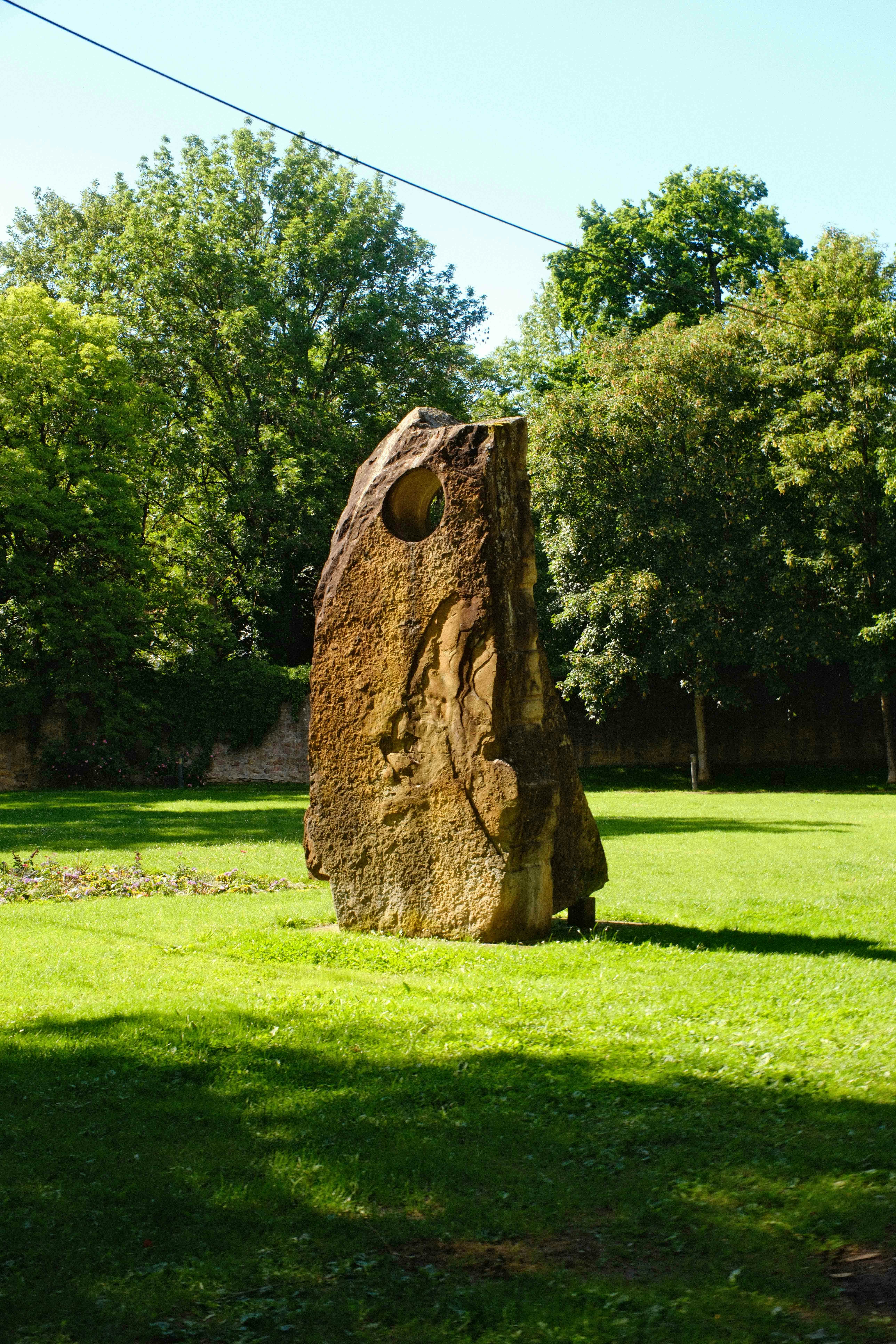Monument in the Sunlit Park
